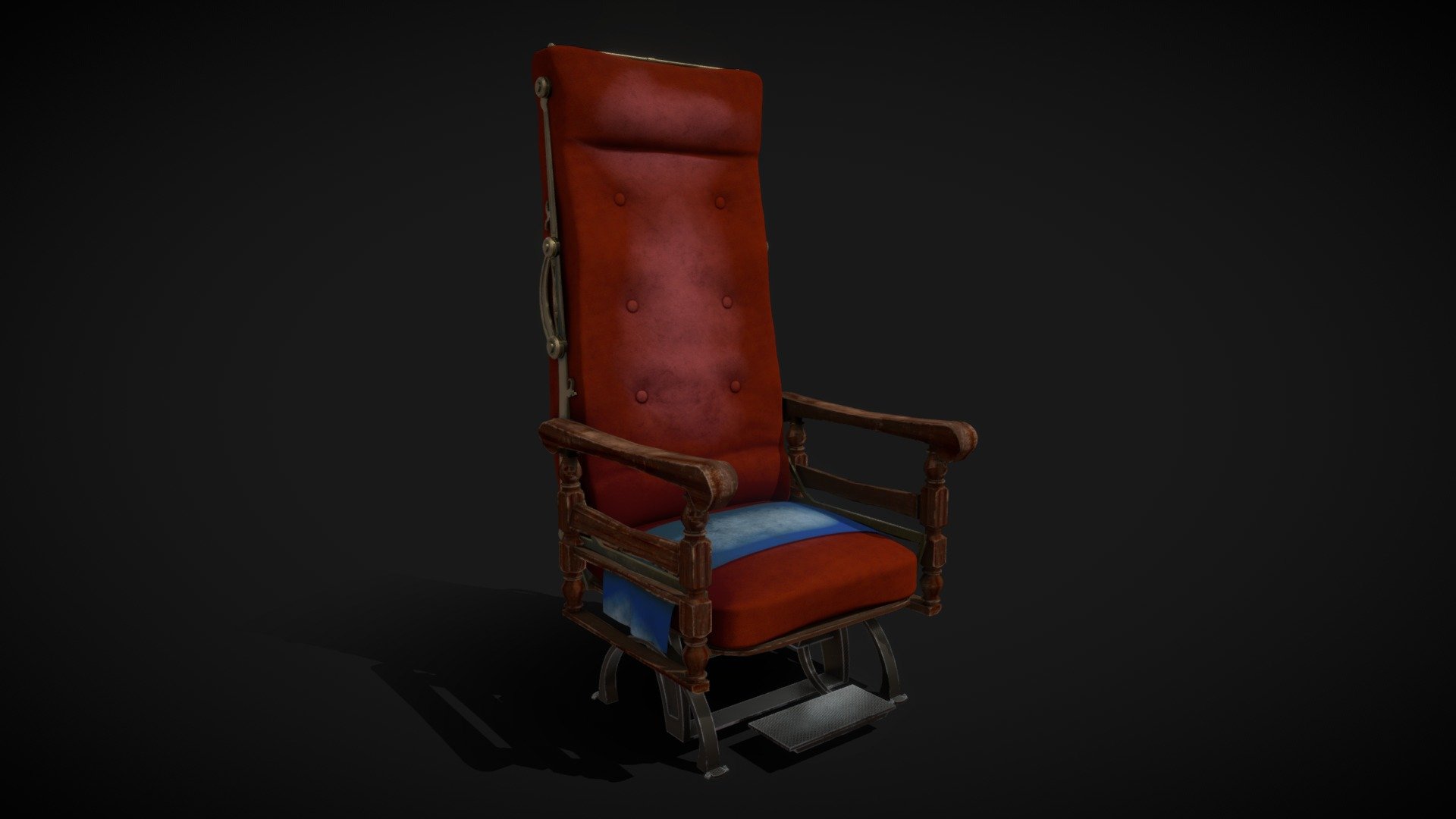 Vintage train seat - Buy Royalty Free 3D model by Cabopitus ...