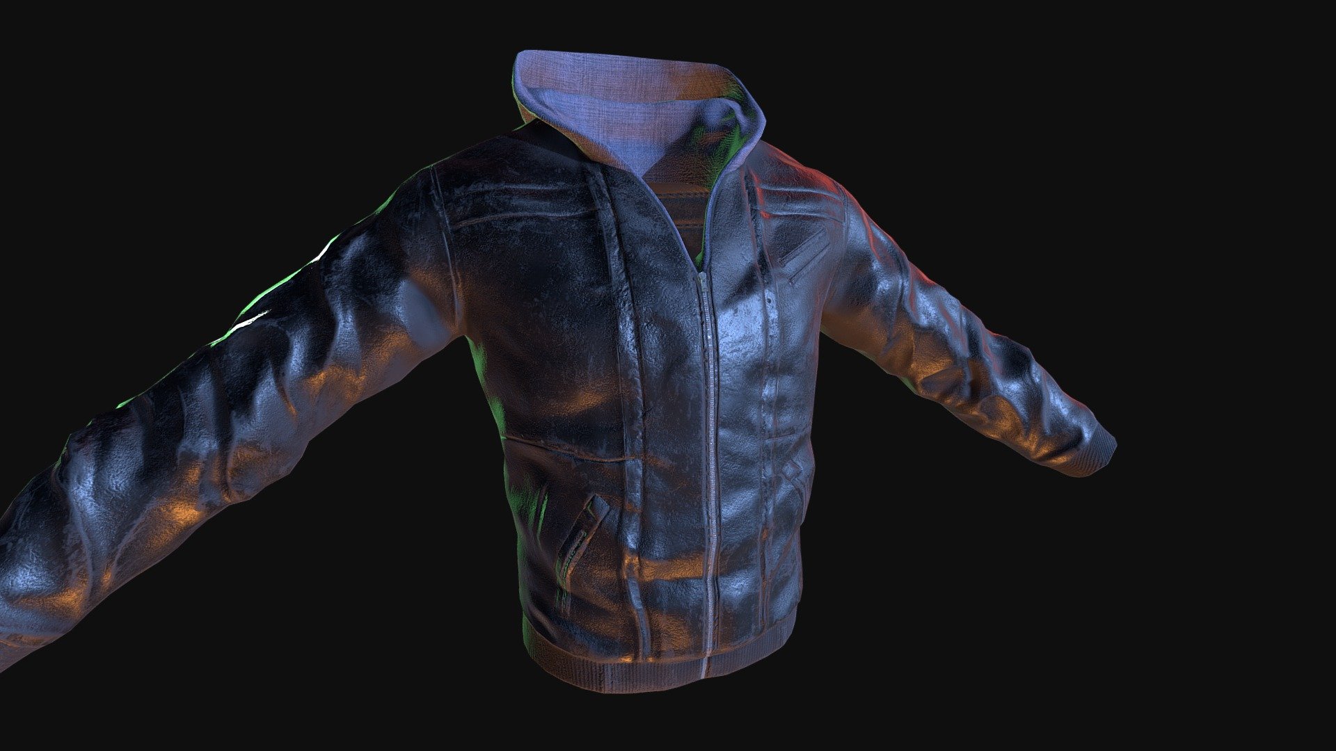 Biker Jacket - 3D model by TyEngledowl [7c1ed21] - Sketchfab