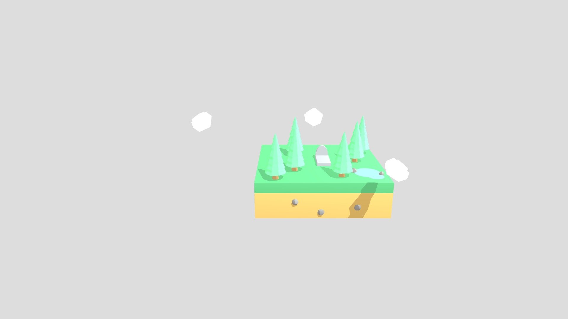 Low Poly Cemetery - Download Free 3D model by ho3ein_wave [7c1efb5 ...