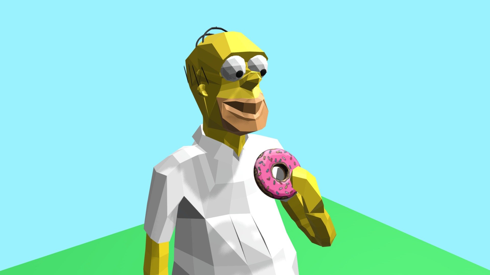 Homer - Low Poly - 3D model by obingger [7c201e4] - Sketchfab