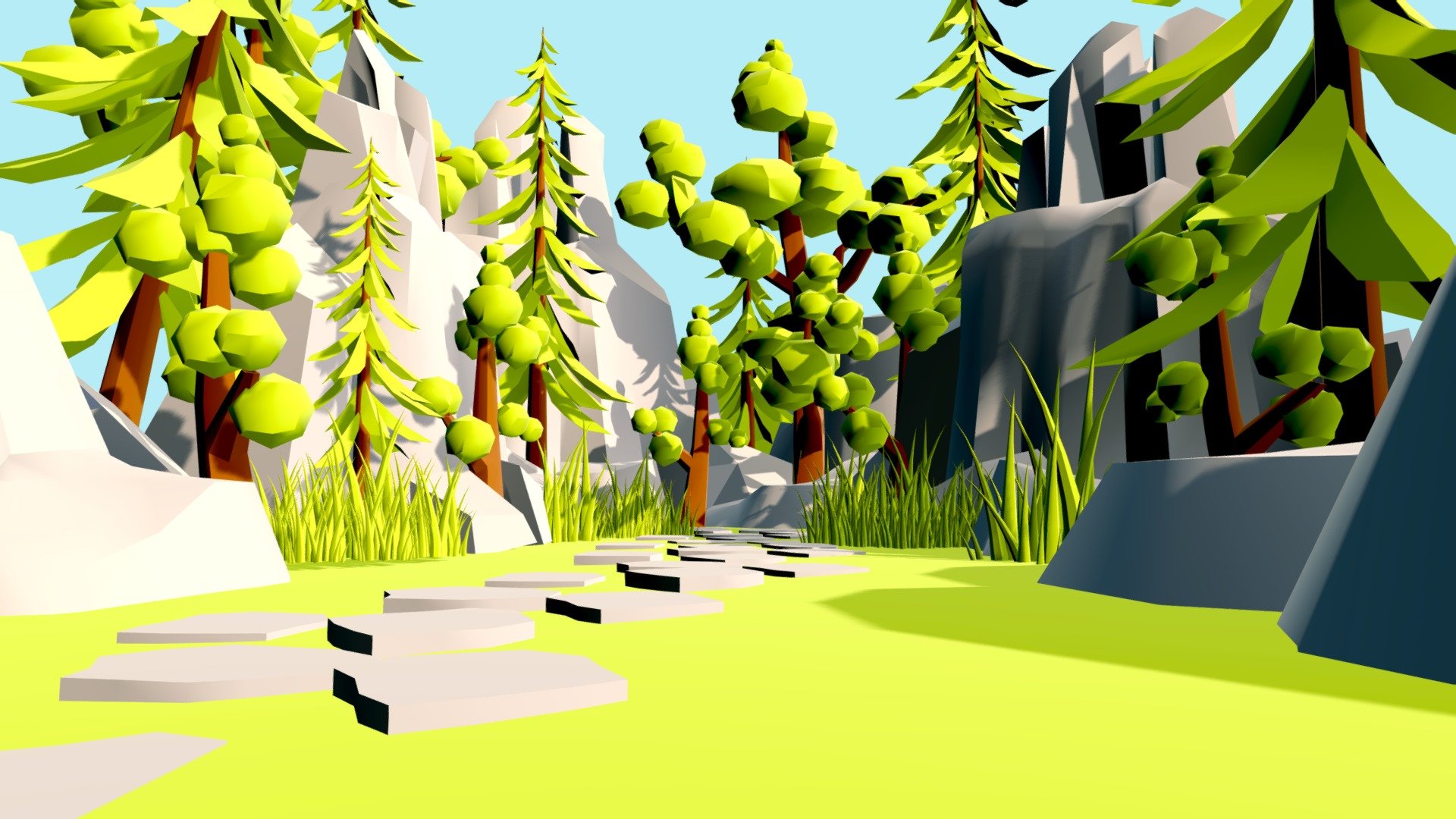 low poly environments 01 - Download Free 3D model by POLYSCAN (@POLYSCAN3D) [7c222ac] - Sketchfab
