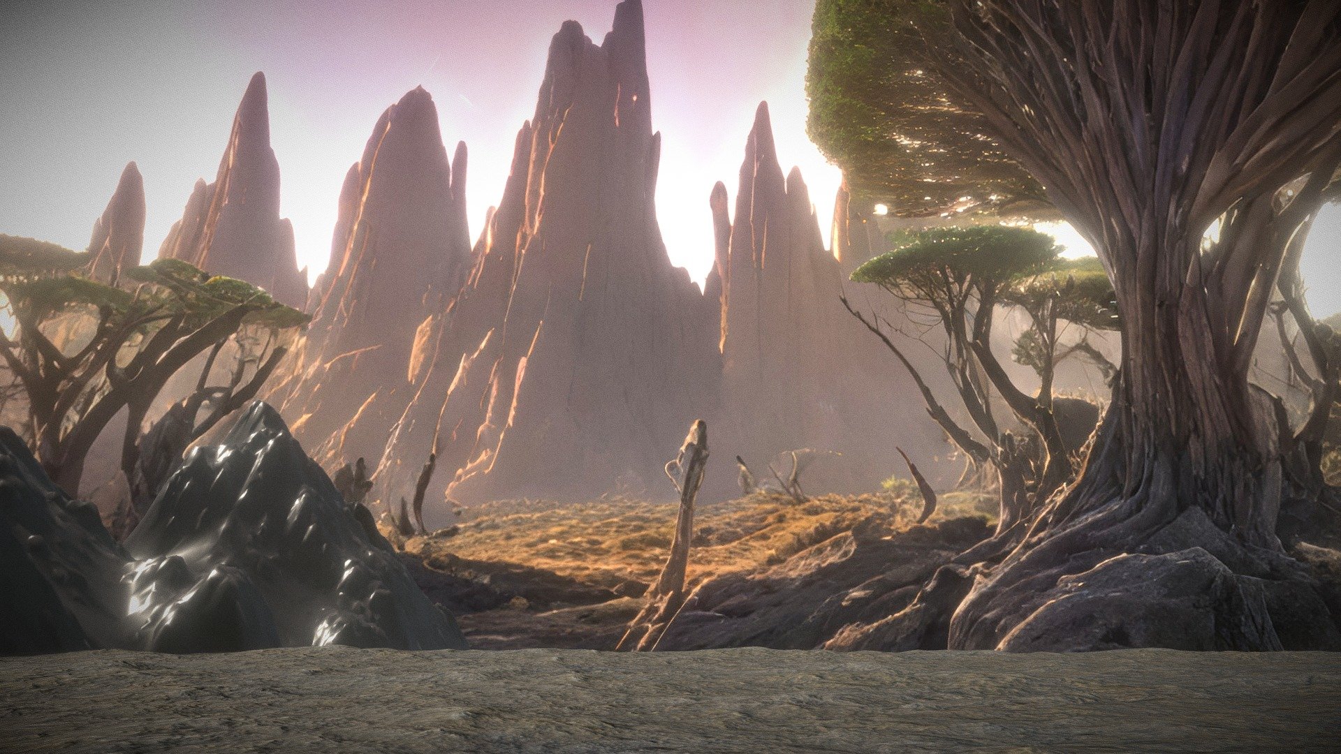 Lush Alien landscape skybox - Download Free 3D model by Jungle Jim ...
