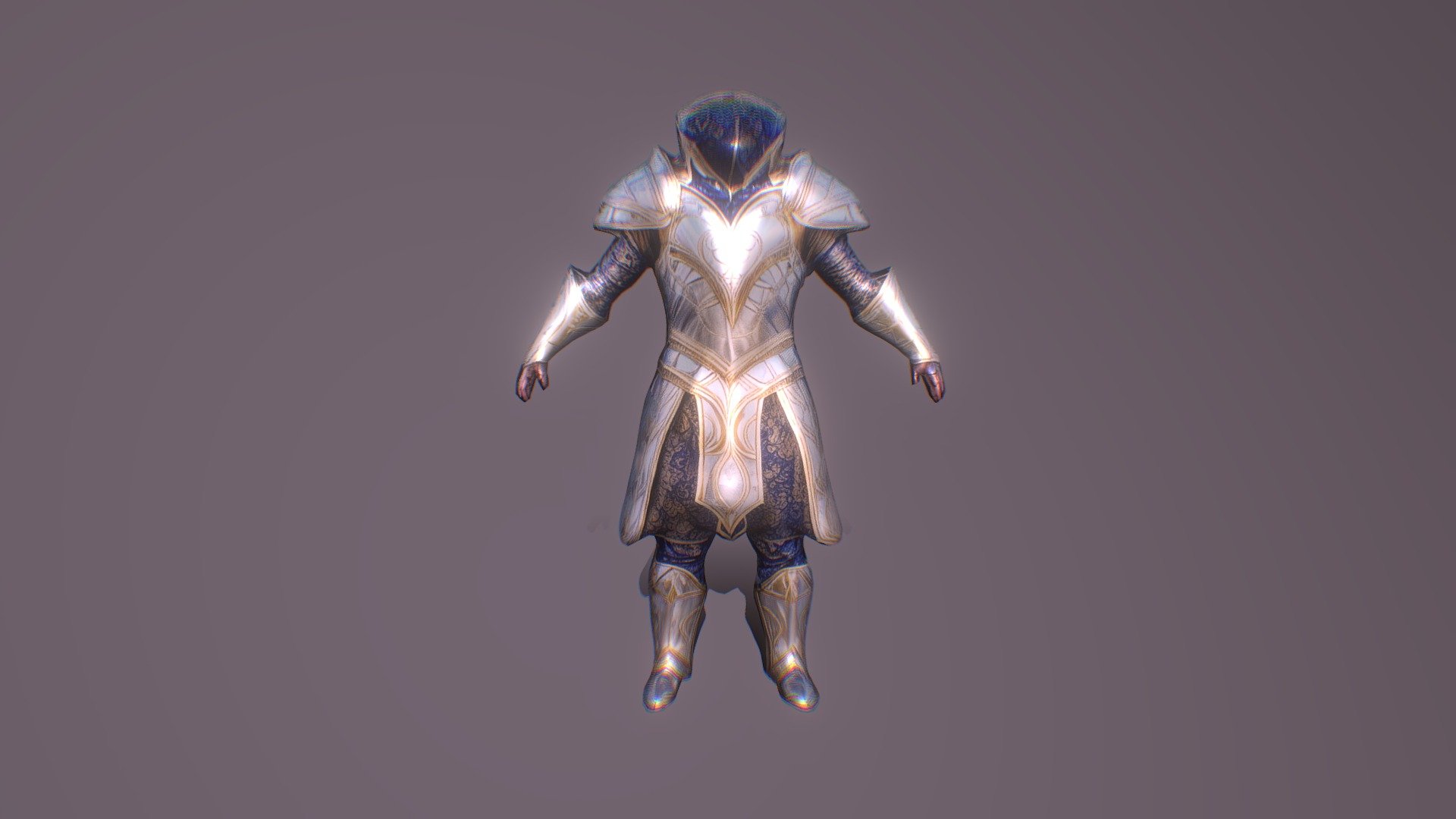 AI - Fantasy Shining Celestial Mithril Armor - 3D model by yacine ...