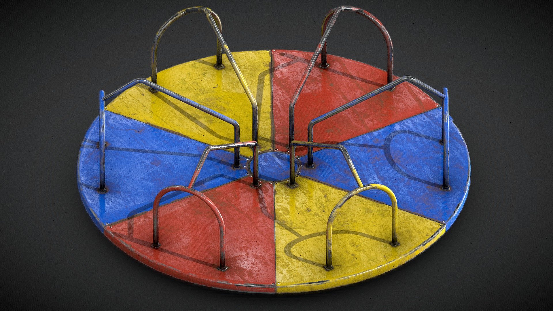 Old Roundabout / Merry-go-round - Download Free 3D model by crow (@crow ...