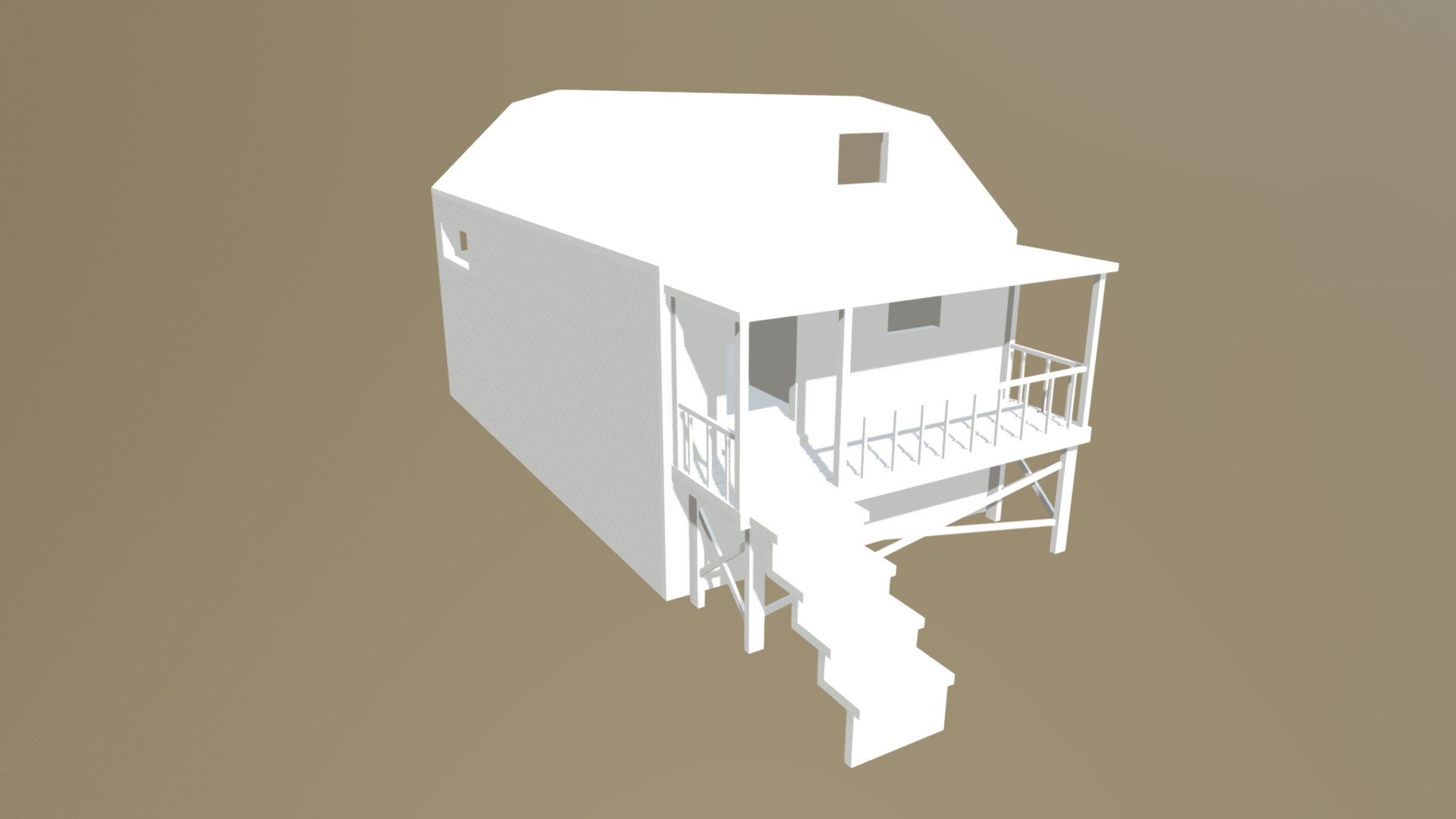 Cabin - Download Free 3D model by Kevin Medzorian (@kmedzori) [7c2509b ...