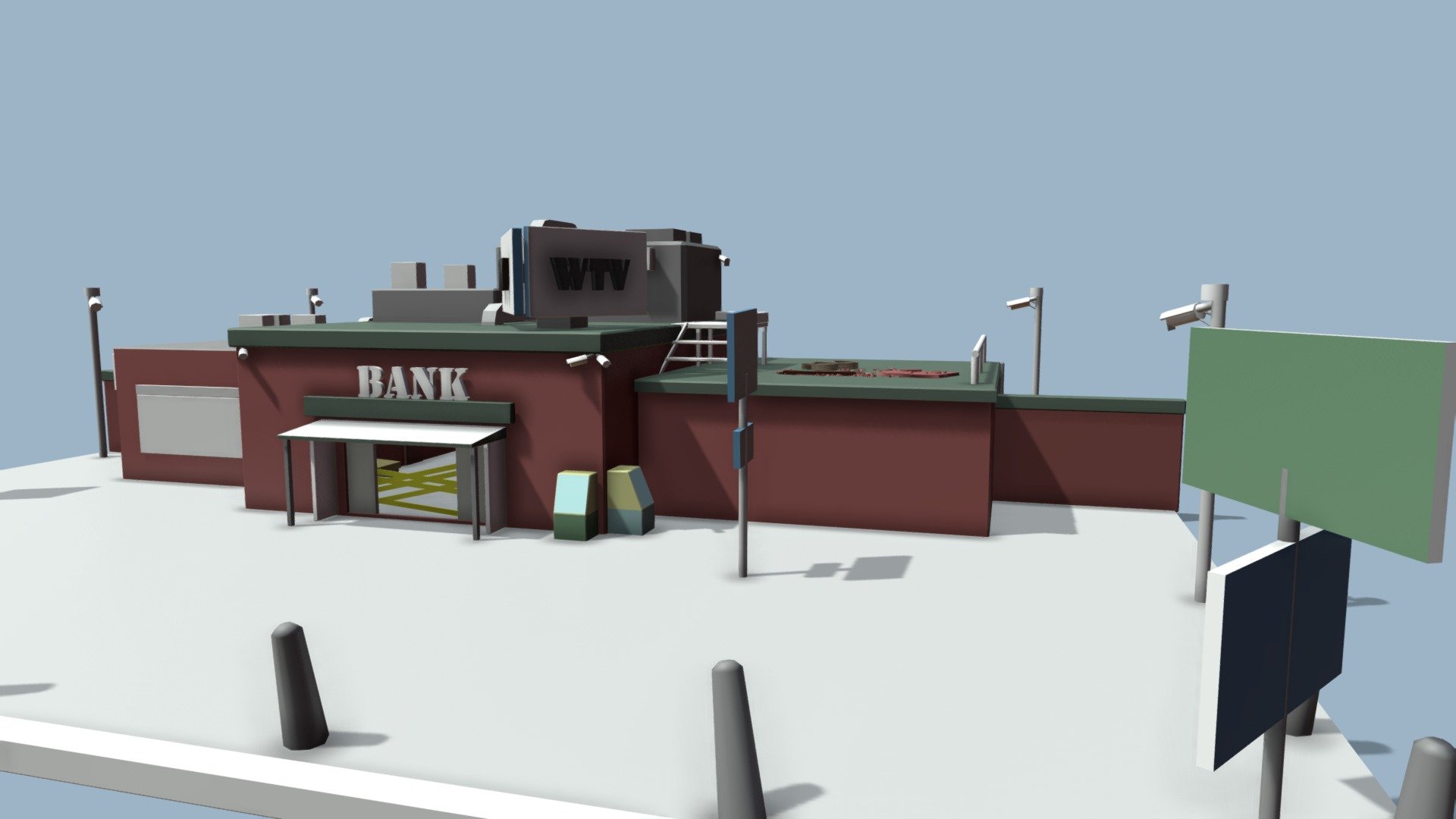 Bank - Download Free 3D model by alexxx_xarchenko [7c2628e] - Sketchfab
