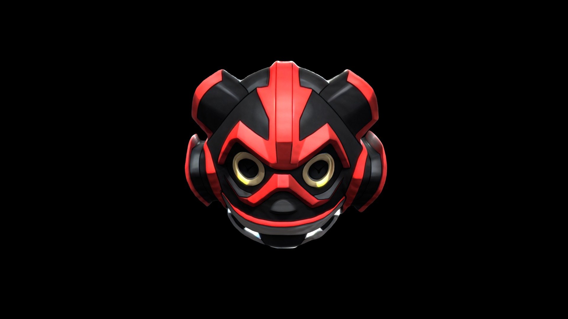 Helmet Mask Robot Cartoon 1461 - Download Free 3D model by klrxyz ...
