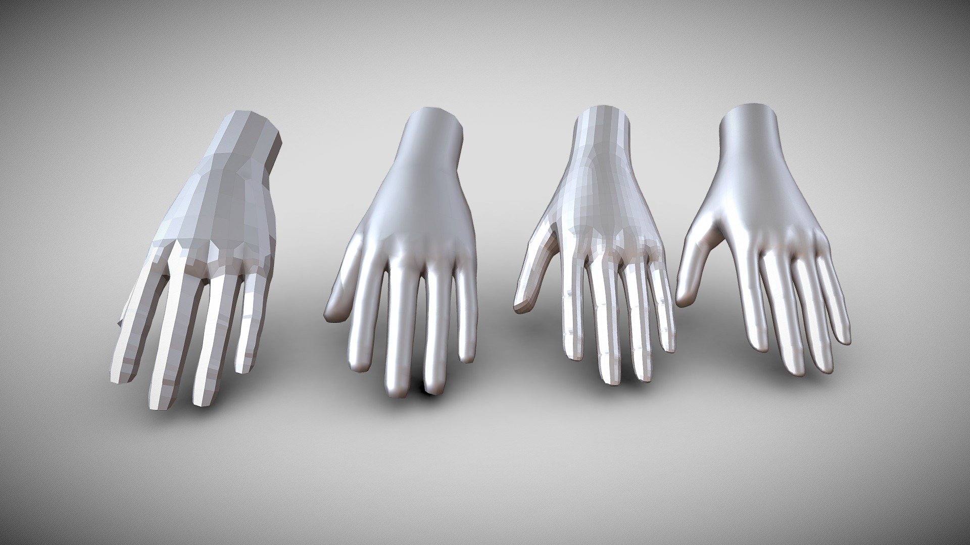 Basic hand topology - Download Free 3D model by Tengsu.MK [7c283a7 ...