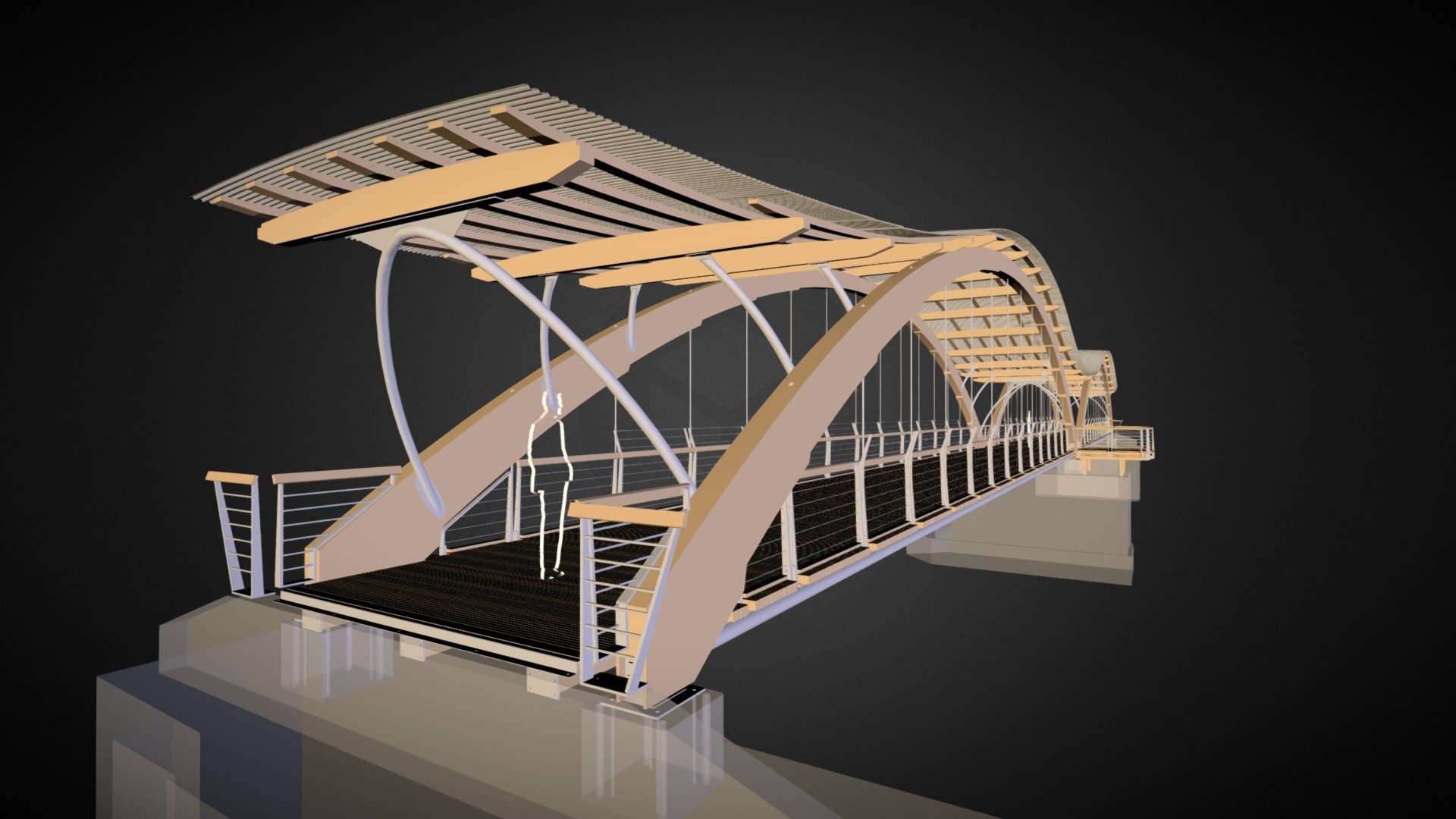 Princeton Bridge - 3D model by StructureCraft [7c28b2a] - Sketchfab