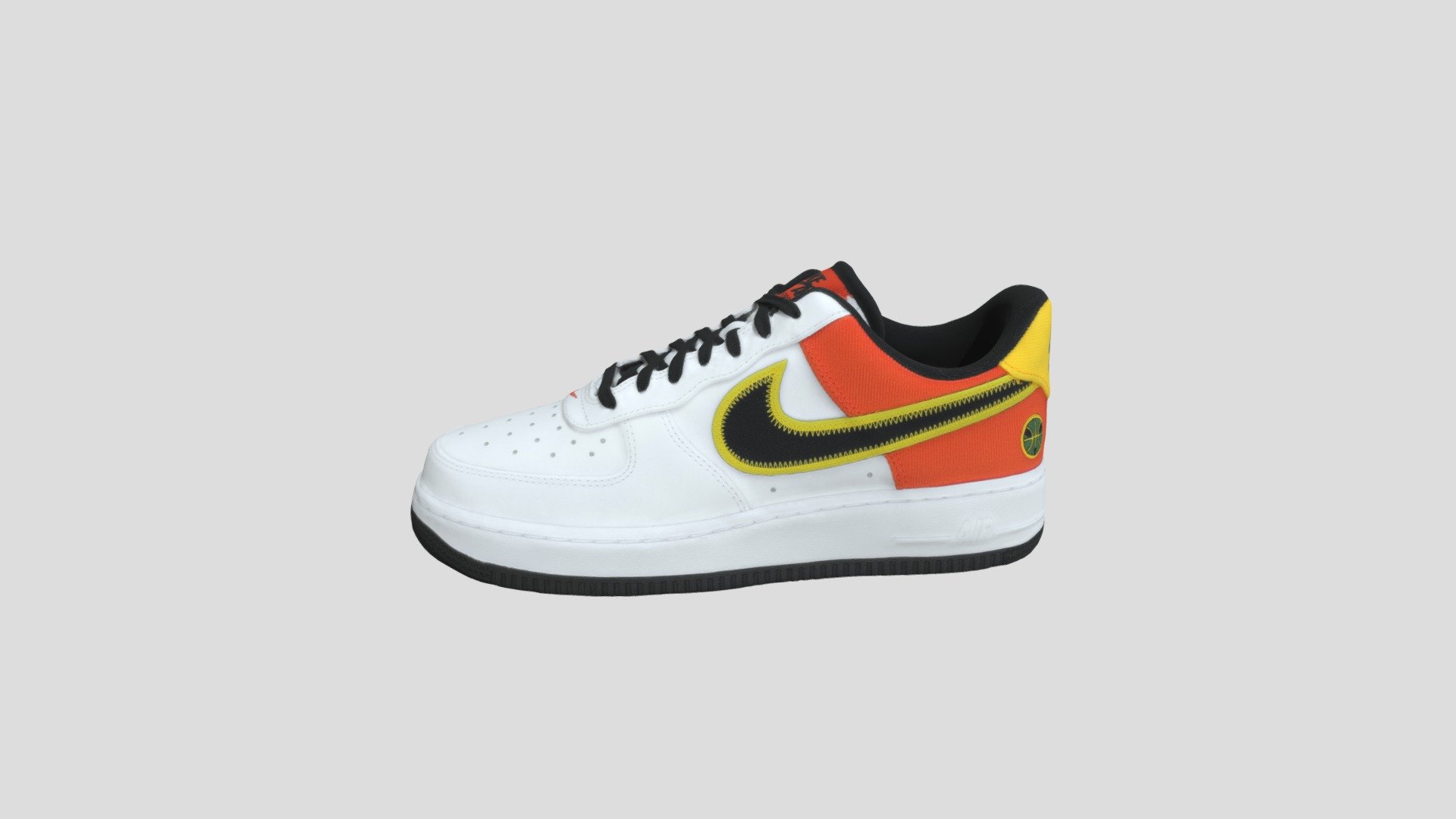 Nike Air Force 1 Raygun 白黑橘 外星人_CU8070-100 - Buy Royalty Free 3D model ...