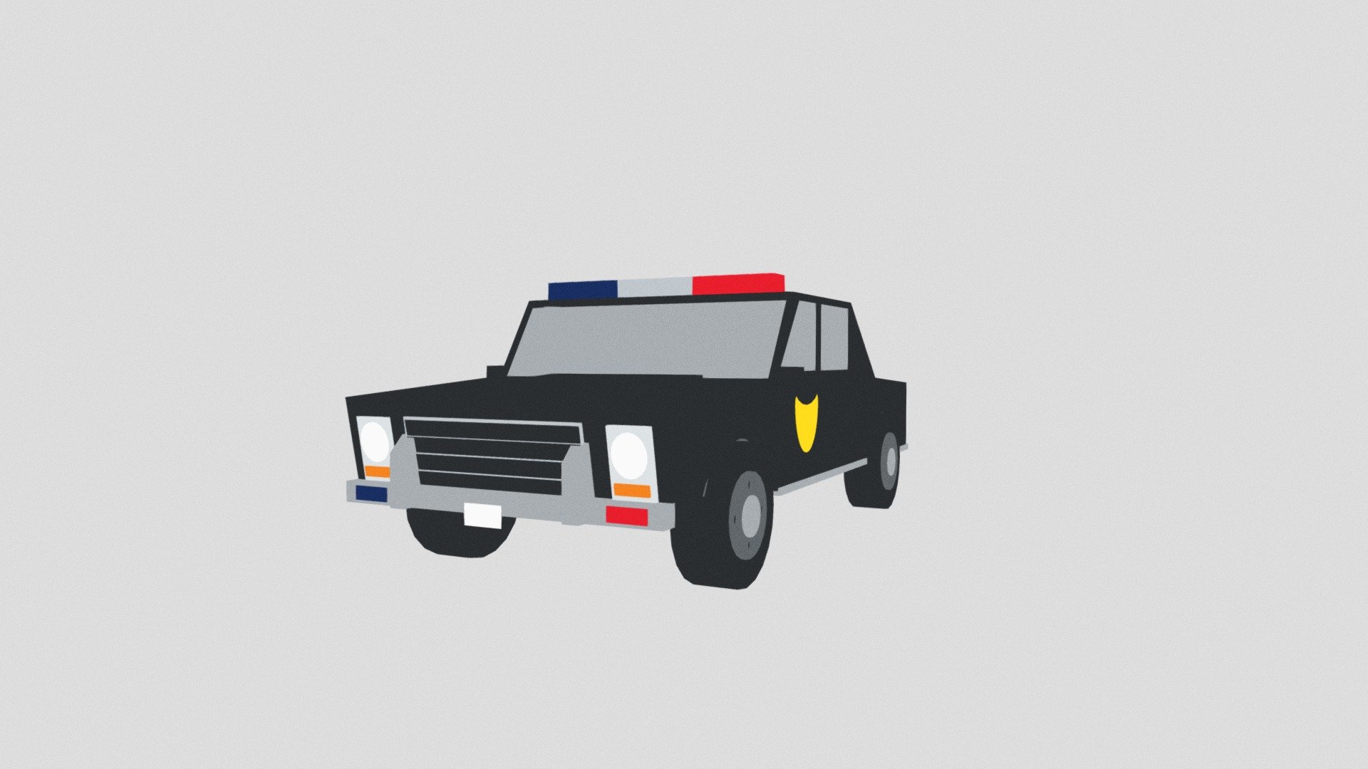 Primary Police Cruiser - Download Free 3D model by Da_archit3ct ...