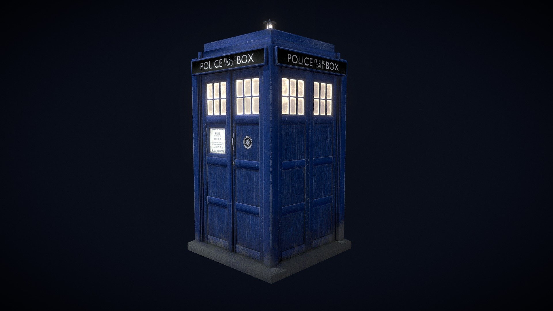 Tardis_low_01 - 3D model by volfgang19 [7c2b3f6] - Sketchfab