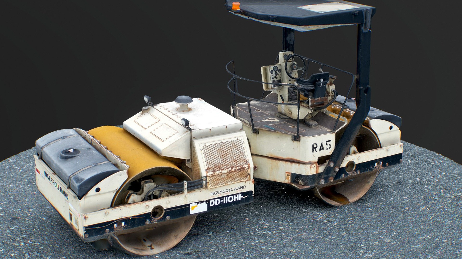 DD-110 Double Drum Roller Construction Machinery - Download Free 3D ...