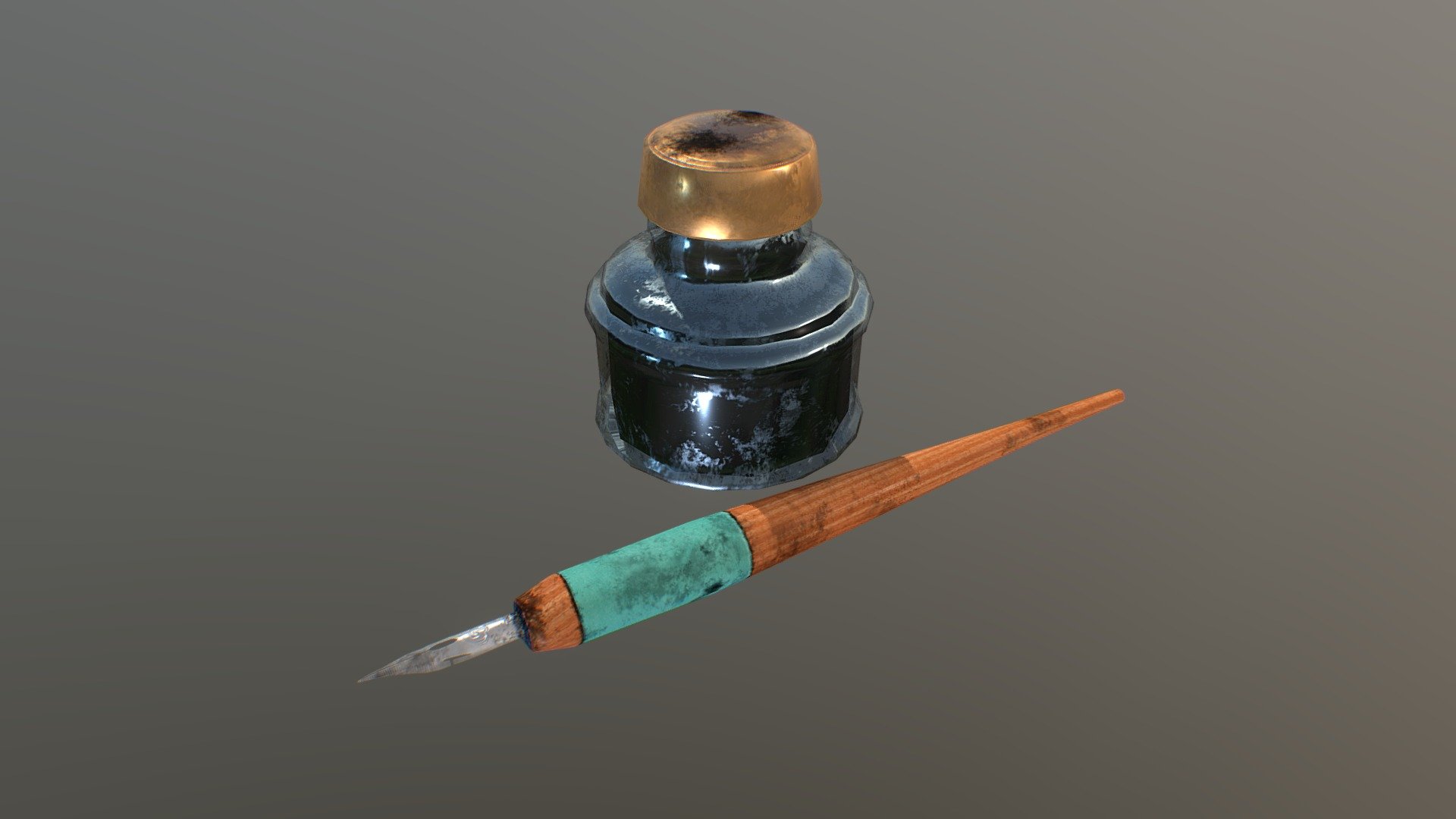 Inking Tools - Download Free 3D model by Mathieu Vaillancourt (@mvart ...