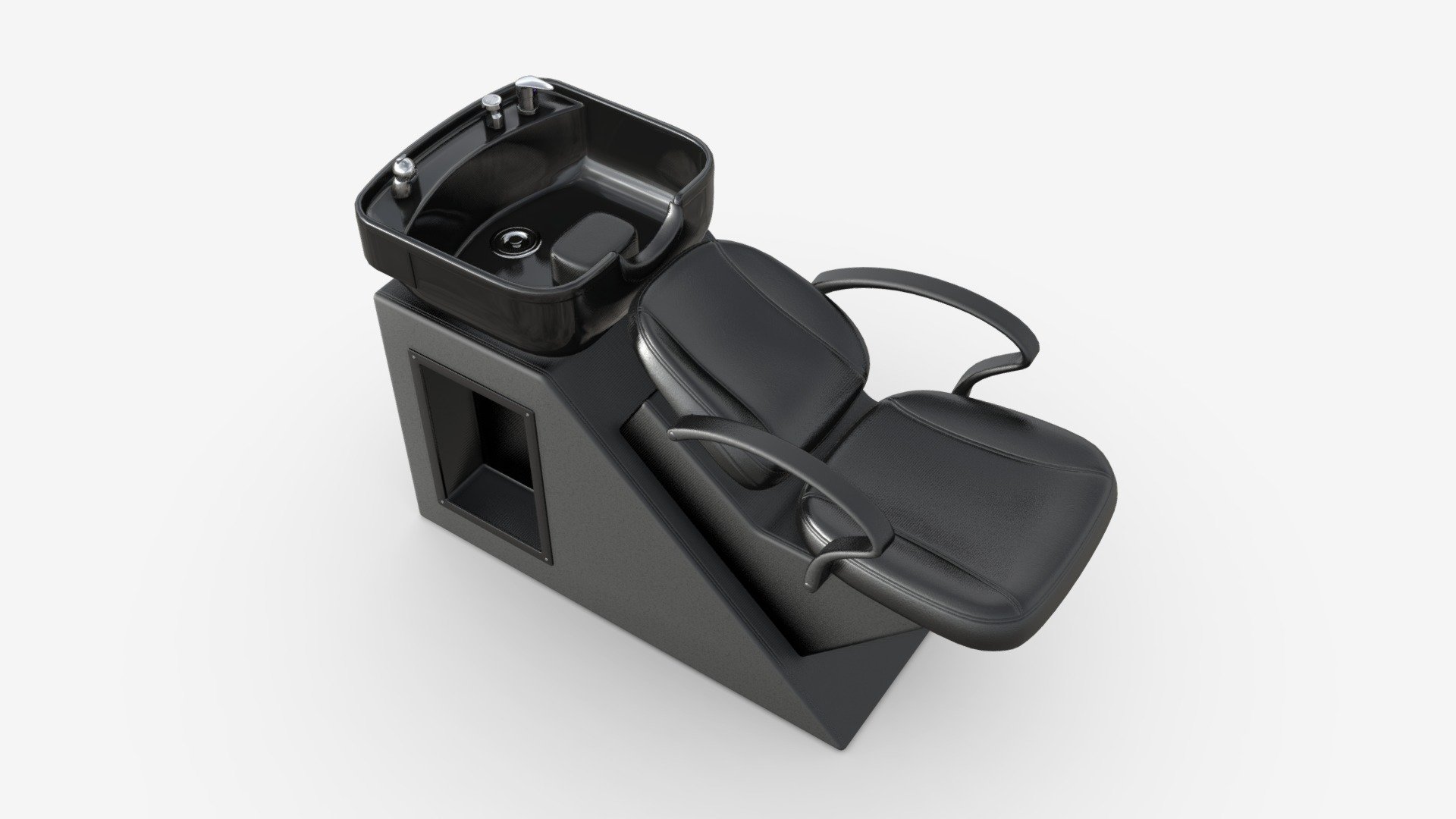 Hairdresser Sink Washing Station with Chair - Buy Royalty Free 3D model ...