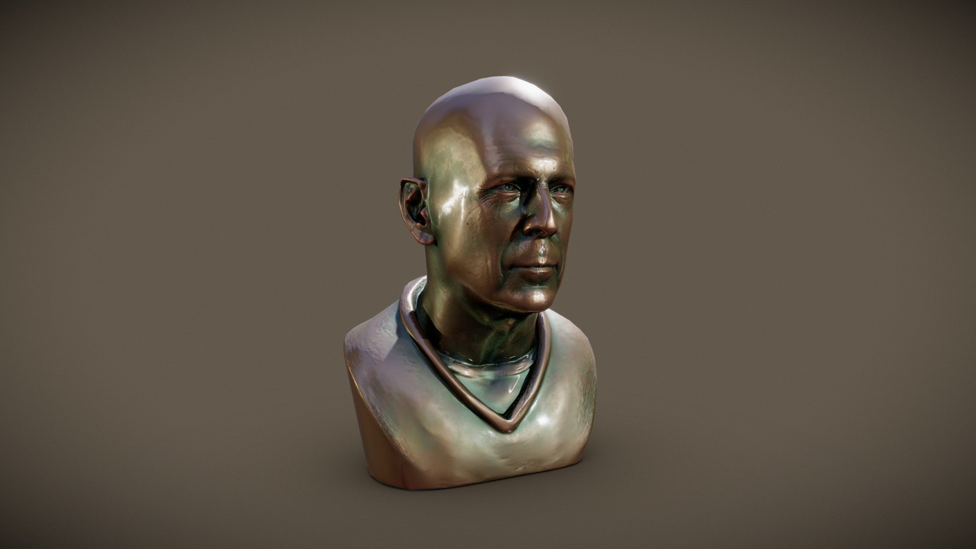 Bruce Willis LP Bronze Bust - Buy Royalty Free 3D model by Cesar ...