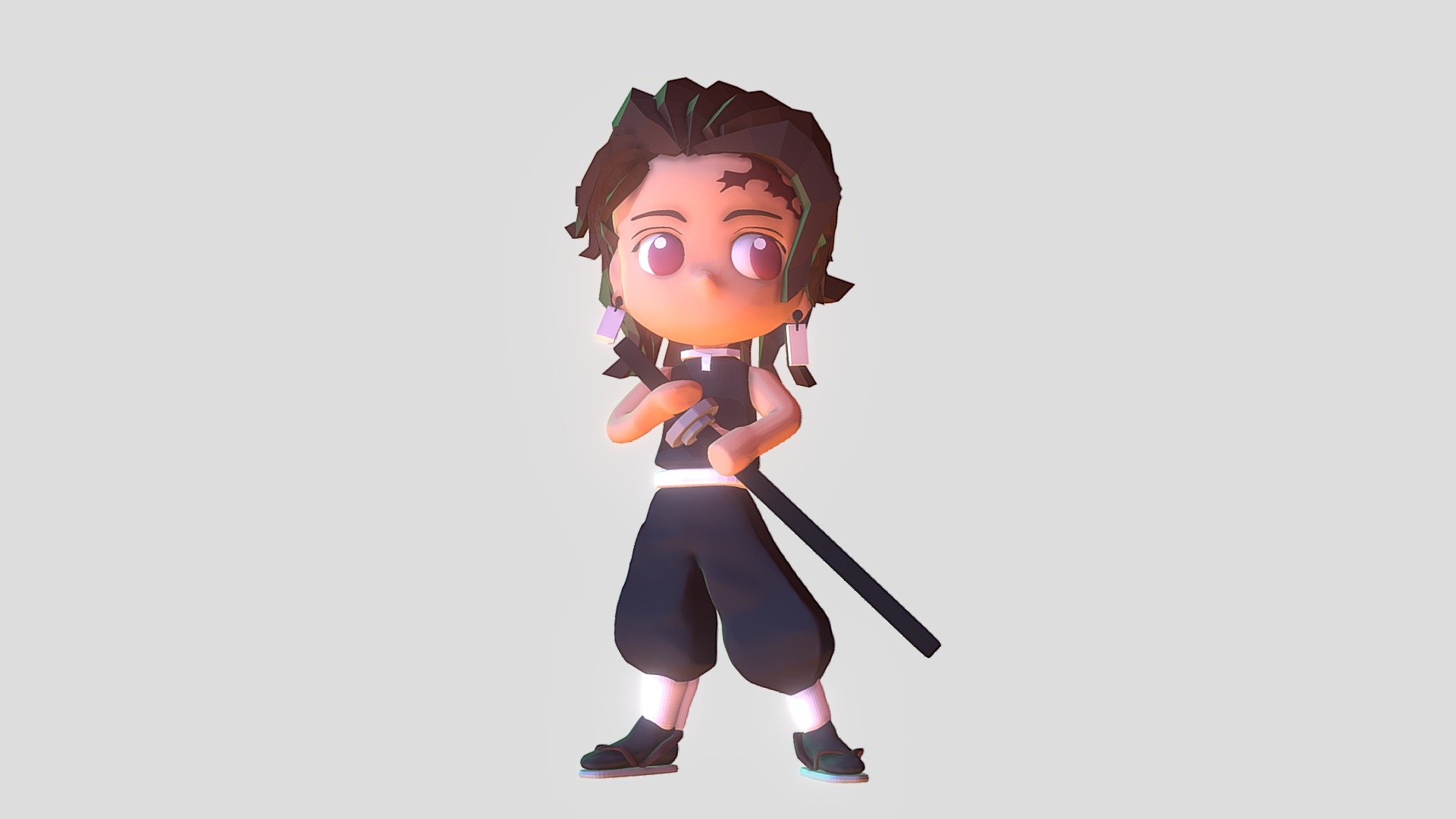 Tanjiro - 3D model by promaxshow [7c3464d] - Sketchfab