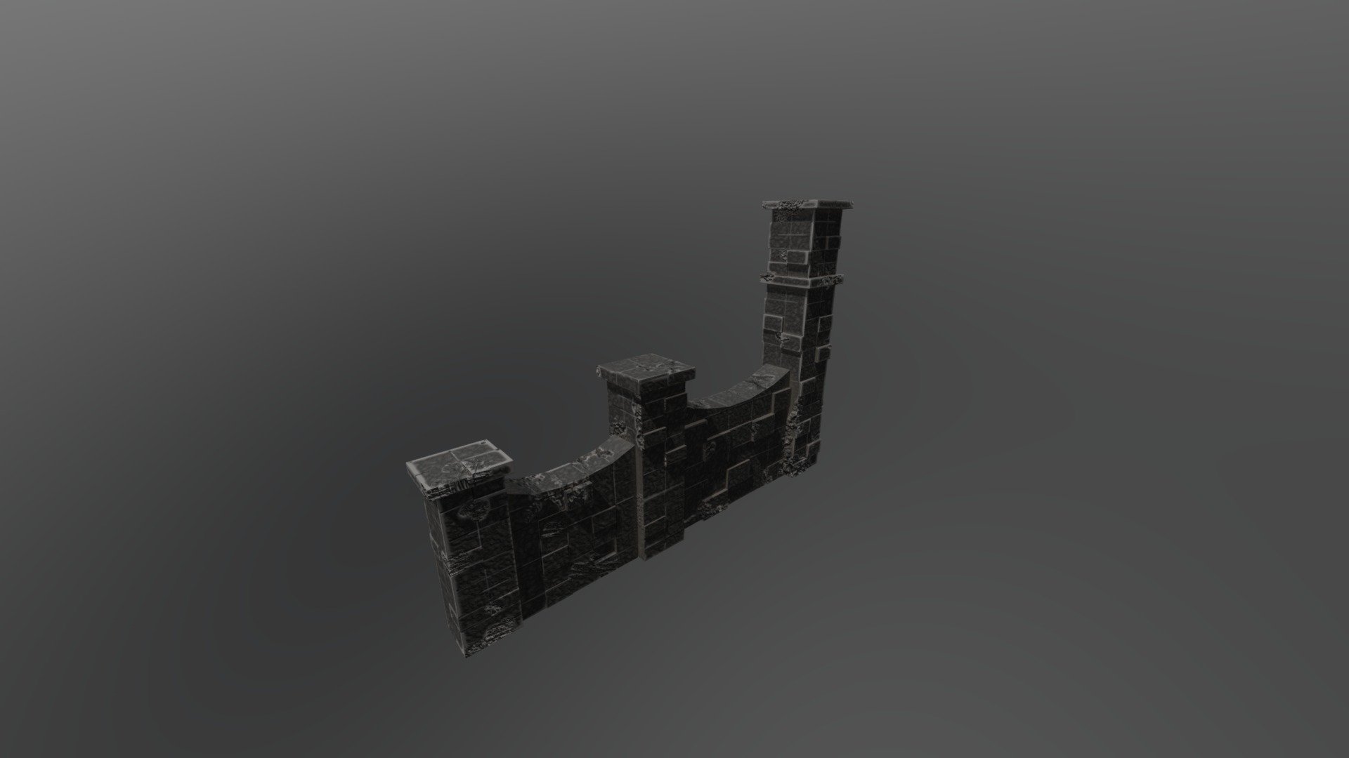 Сolumn and fence - Download Free 3D model by Helen.Rain [7c39314 ...