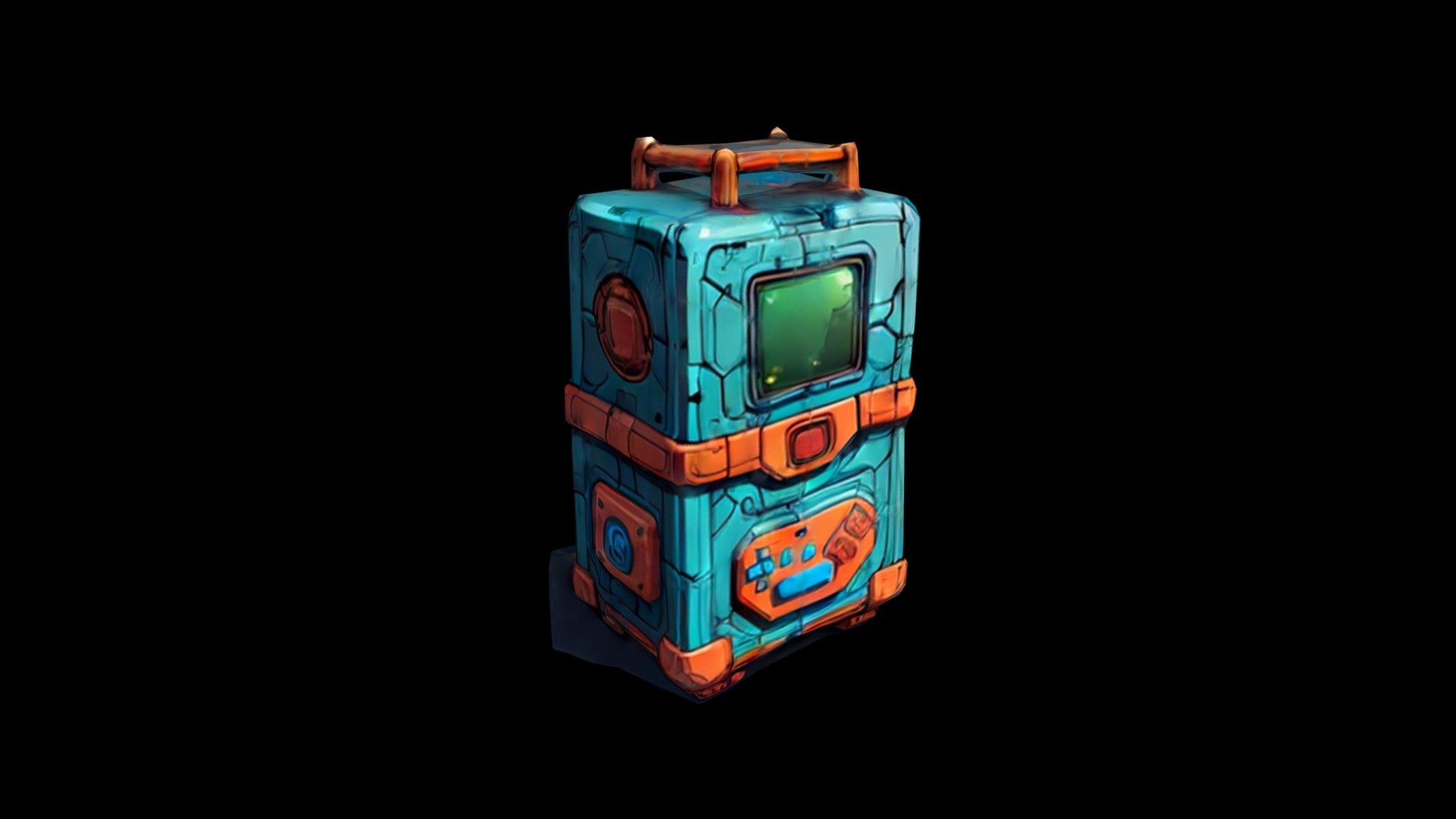 A futuristic, robotically-inspired portable gami - Download Free 3D ...