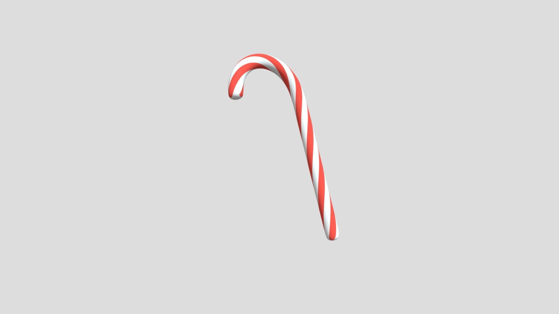 Candy Cane - 3D model by KarolinaSm [7c3c243] - Sketchfab