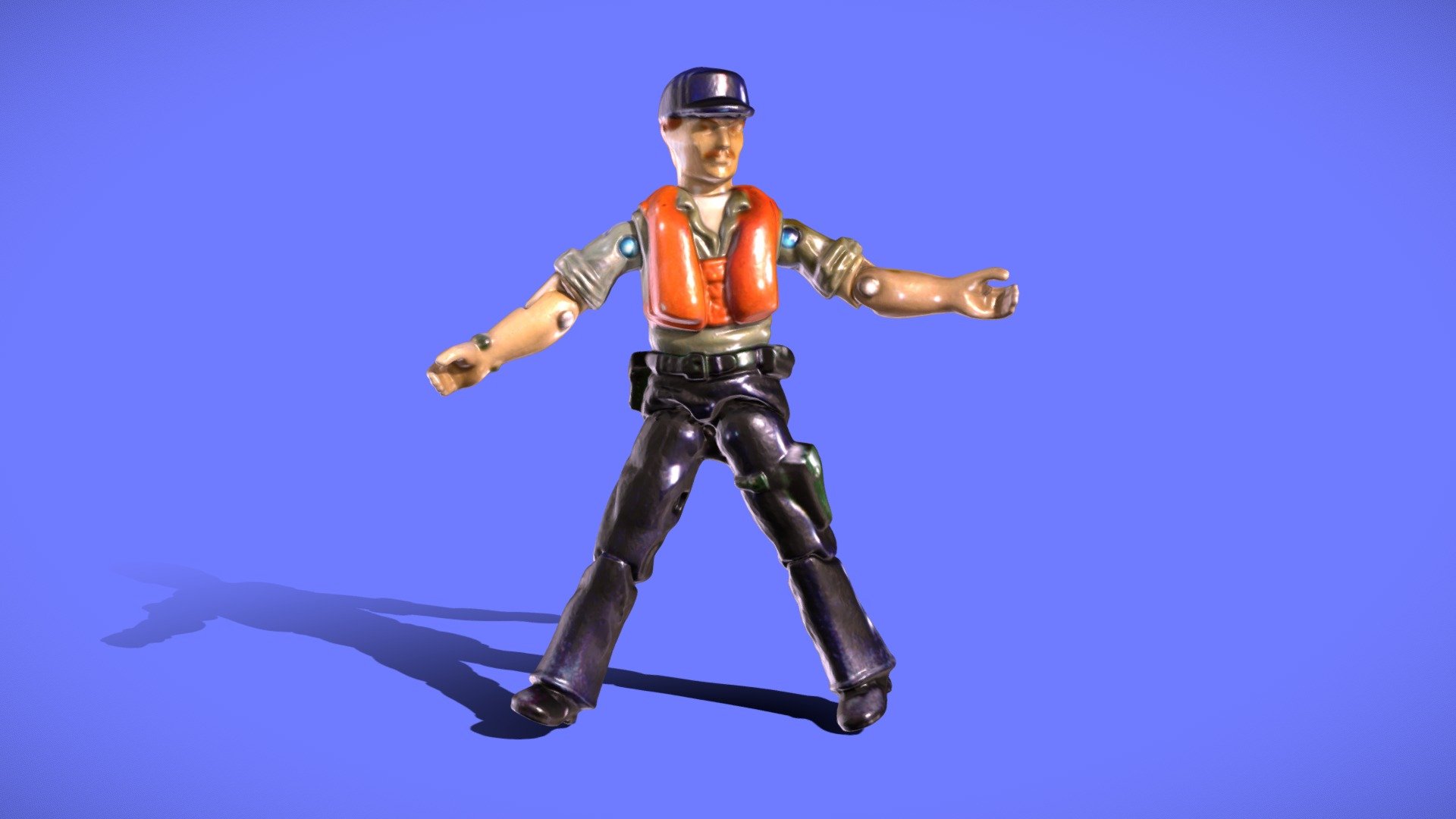 1984 G.I. JOE CUTTER - HOVERC DRIVER - 3D SCAN - - Buy Royalty Free 3D ...