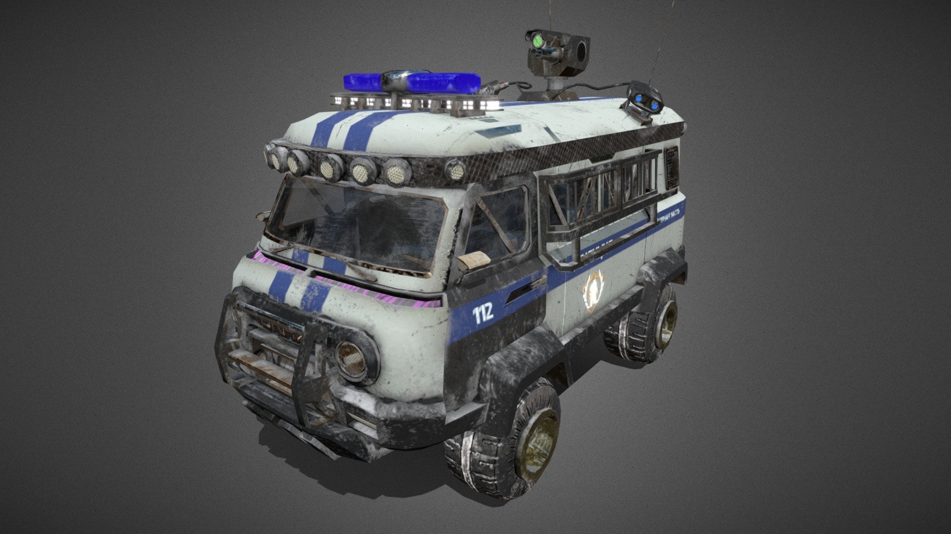 UKAZ "Buhanka" CyberCar - 3D model by zaychelik [7c3d80d] - Sketchfab