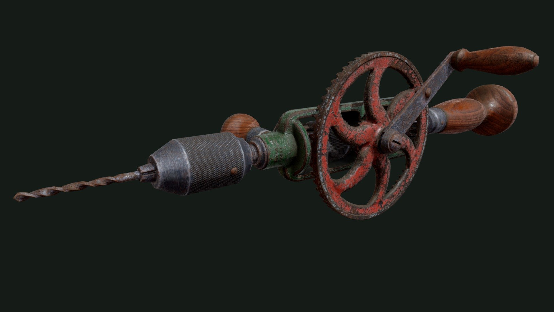 Old Hand Drill - 3D model by gmiranda [7c3d9c2] - Sketchfab