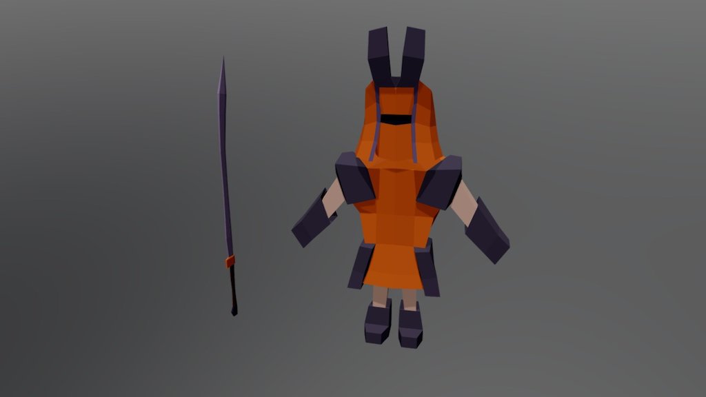Lowpoly Samurai - 3D model by lgoes-me [7c42181] - Sketchfab