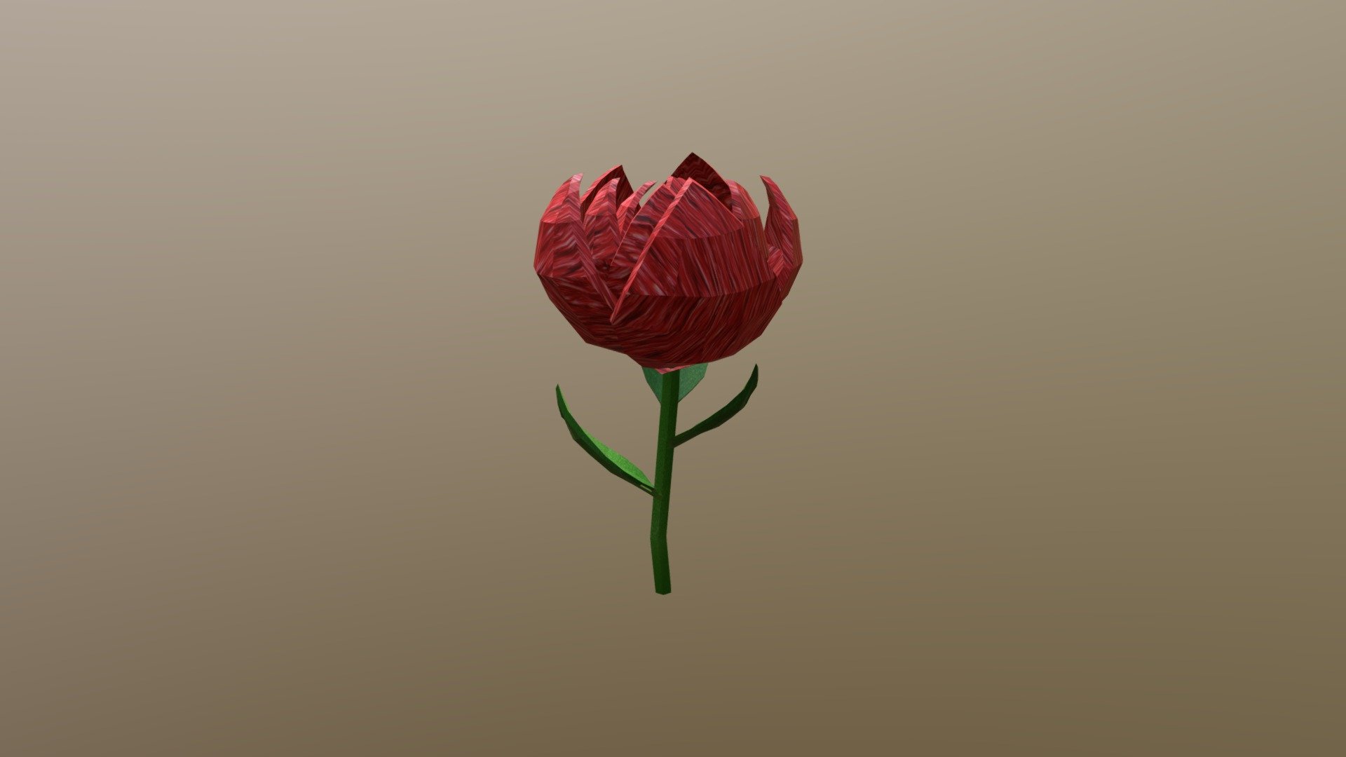 Red Flower - 3D model by mitu44110 [7c43e70] - Sketchfab