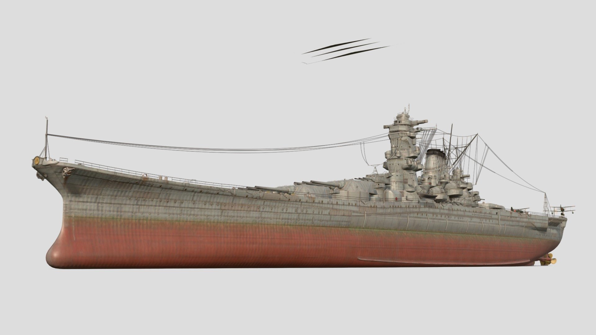 IJN Musashi - Download Free 3D model by OUTPISTON [7c4729a] - Sketchfab