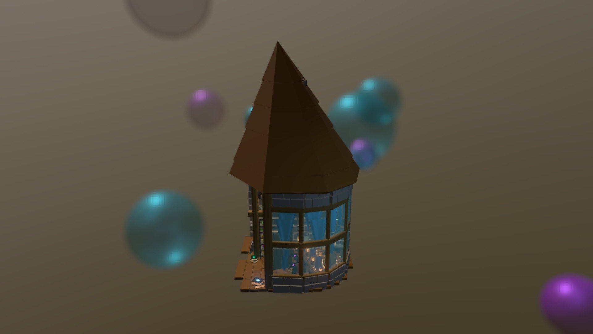 my mage room - 3D model by gameguardluca [7c4a723] - Sketchfab