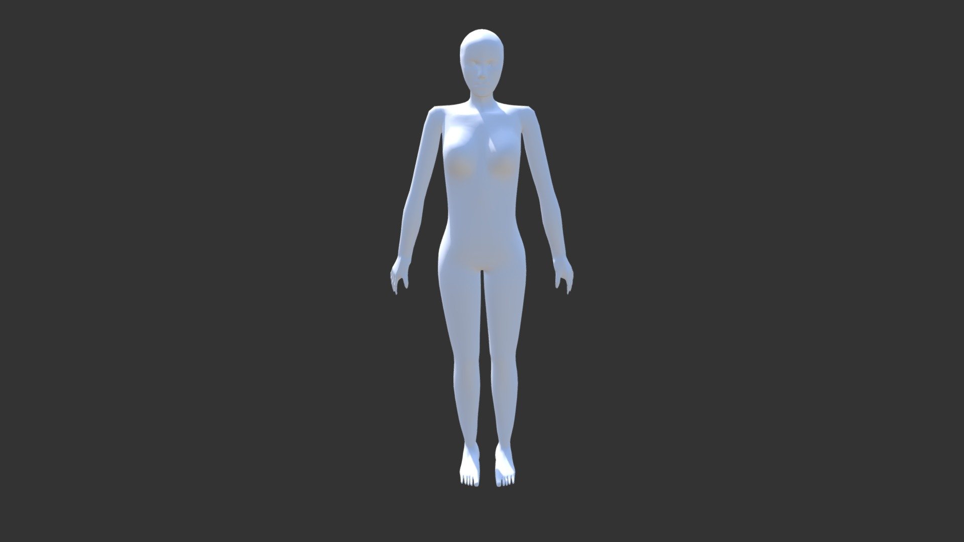 Human girl (Without Cloth and Hair) - 3D model by chhavi (@chhavishin ...