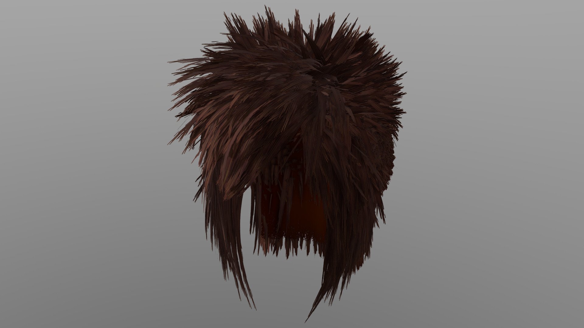 Wild Mullet Hair (Chocolate Copper) - Buy Royalty Free 3D model by ...