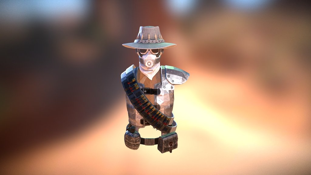 H1Z1 Western armour / Helmet - 3D model by Temperino [7c526e5] - Sketchfab