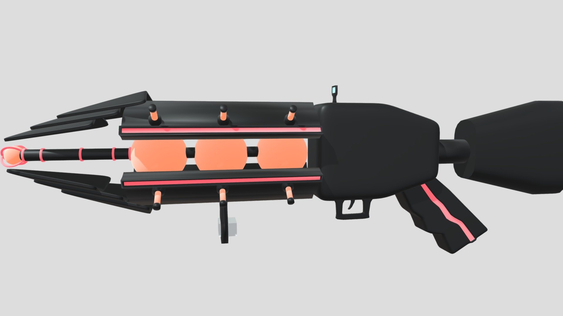 Sci-fi plasma gun - 3D model by LalitSoni [7c528a1] - Sketchfab