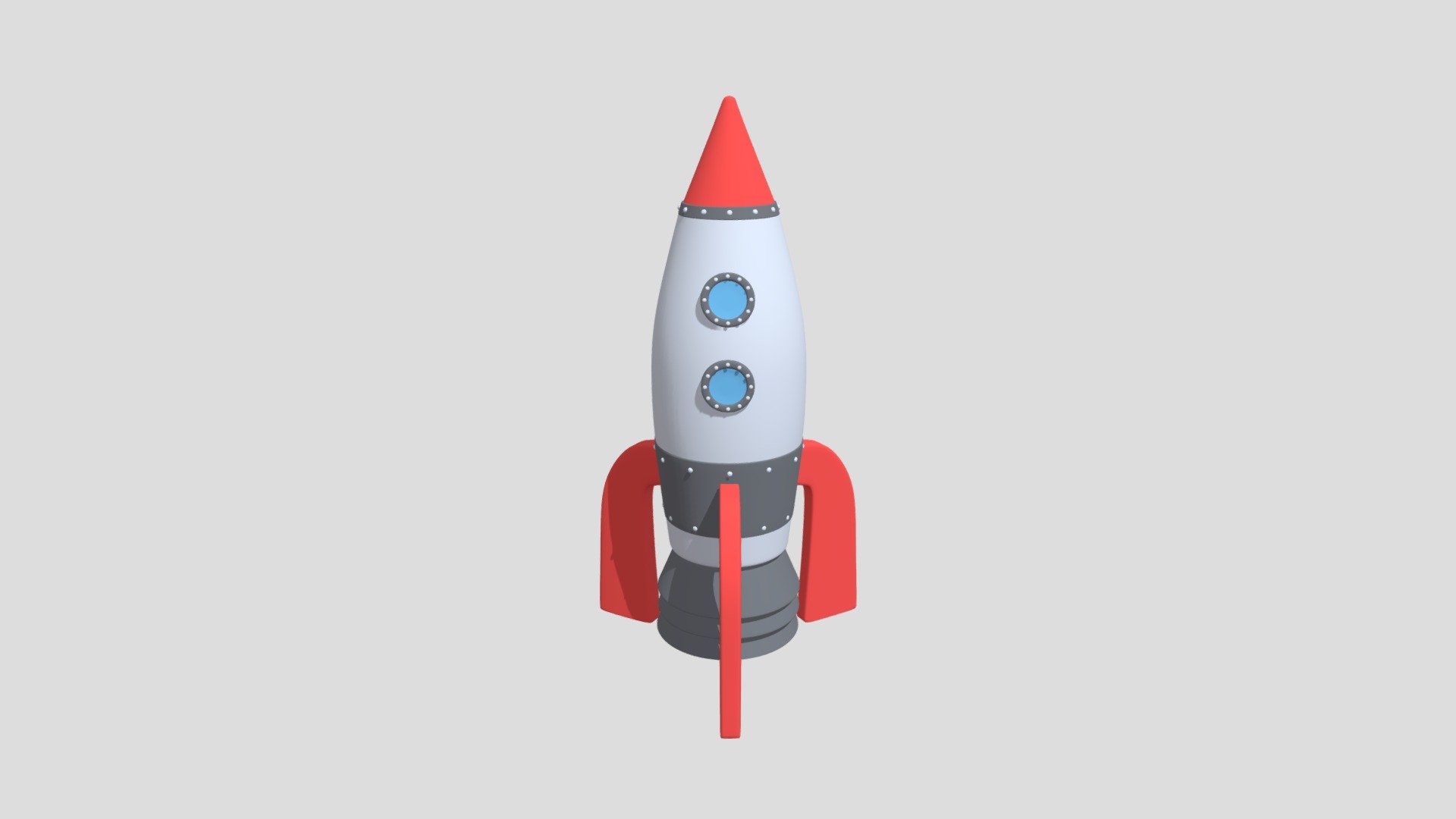 Retro Rocket 3D Printable Cartoon model - 3D model by Prashant Ojha (@prashantojhacgi) [7c57d20 ...