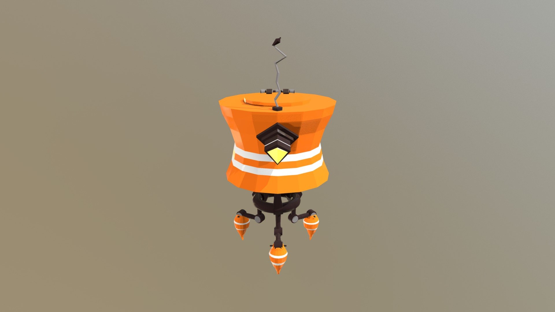 low poly robot - 3D model by supernarvale [7c58074] - Sketchfab
