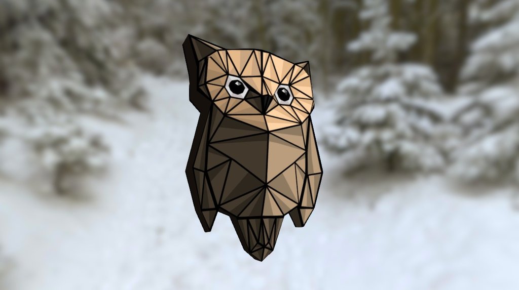 Polyowl - 3D model by aadulf [7c5843a] - Sketchfab