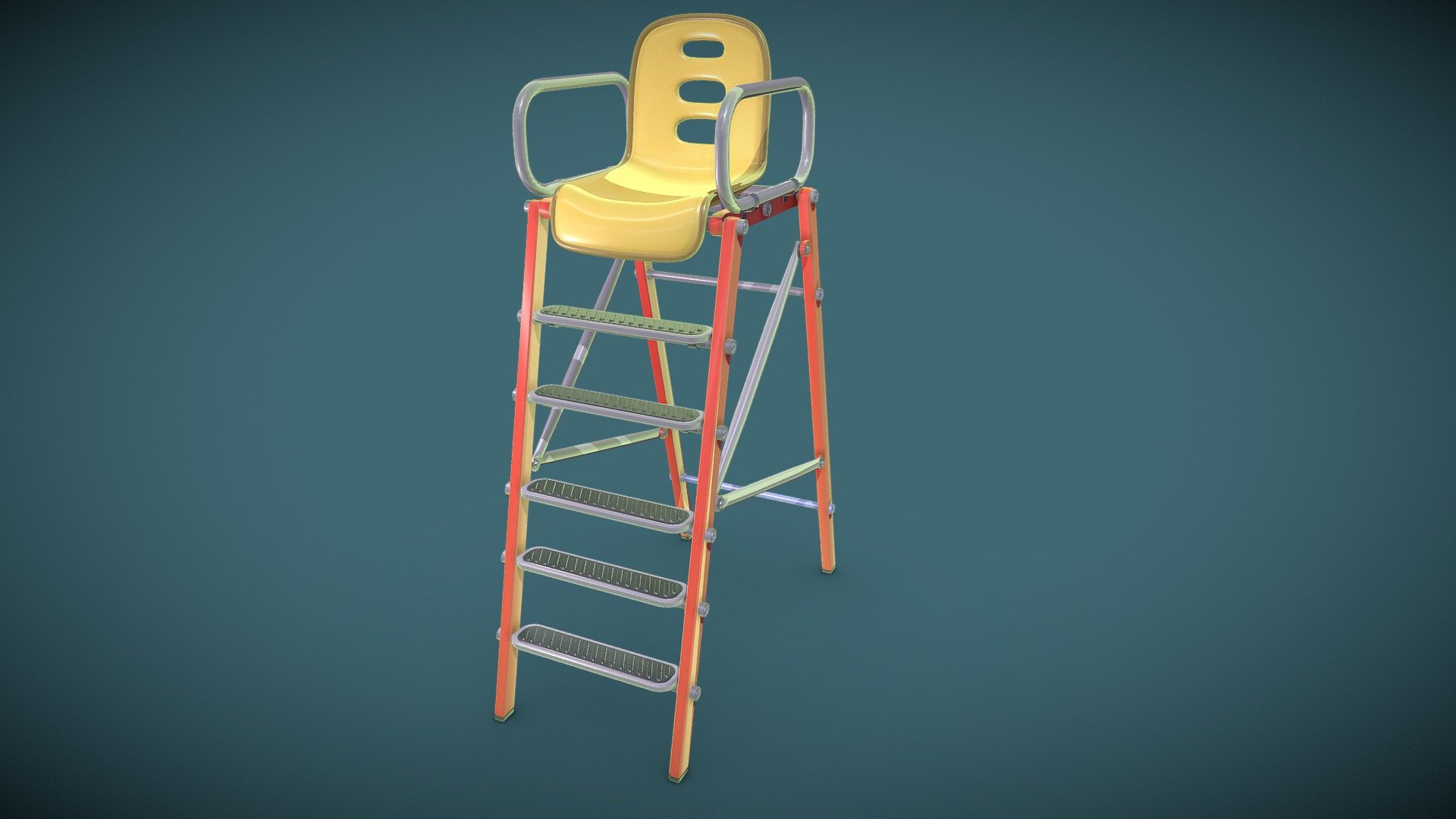 Lifeguard tower - Download Free 3D model by defiat11 [7c5a2ca] - Sketchfab