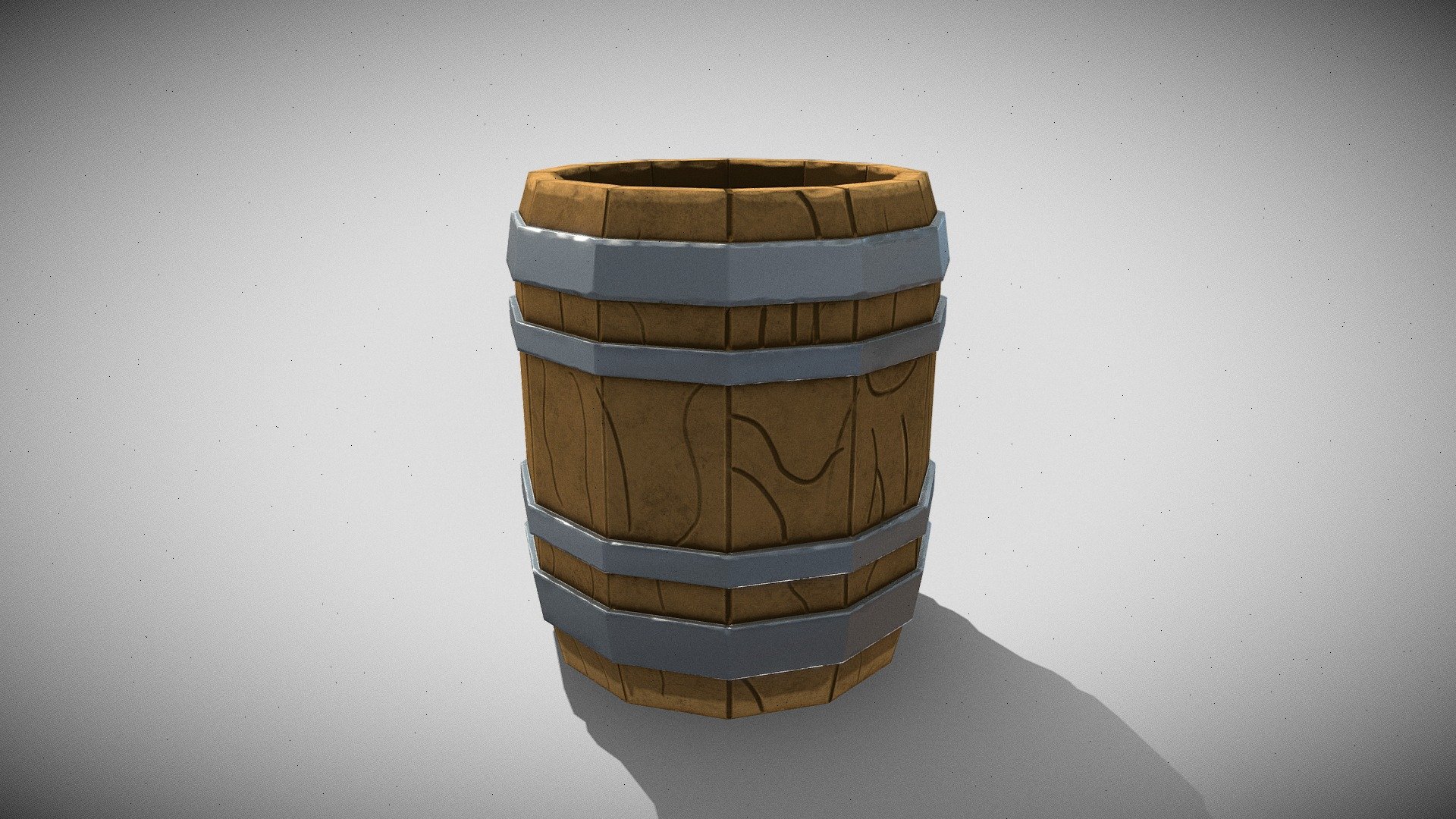 Barrel stylized - 3D model by GGalicia [7c5bfb6] - Sketchfab