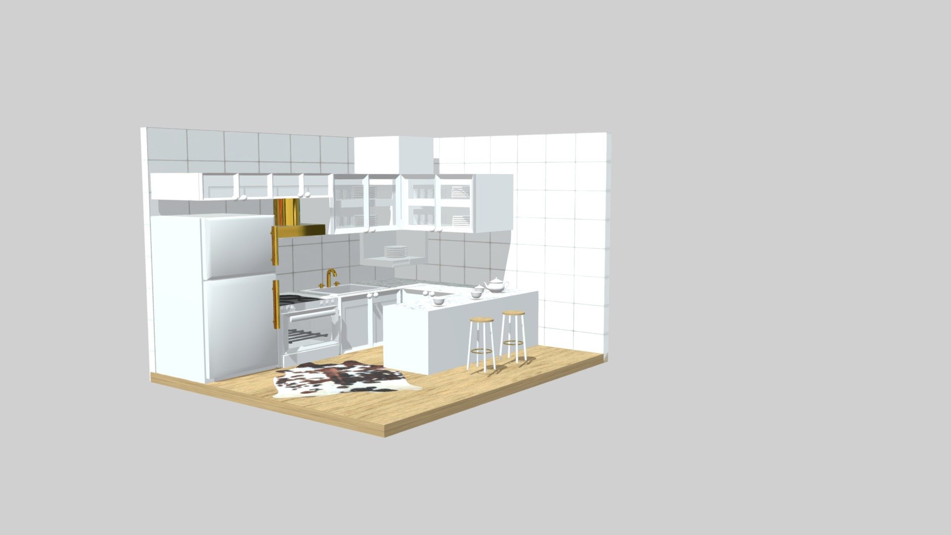 kitchen - 3D model by nellilinden [7c5ce65] - Sketchfab