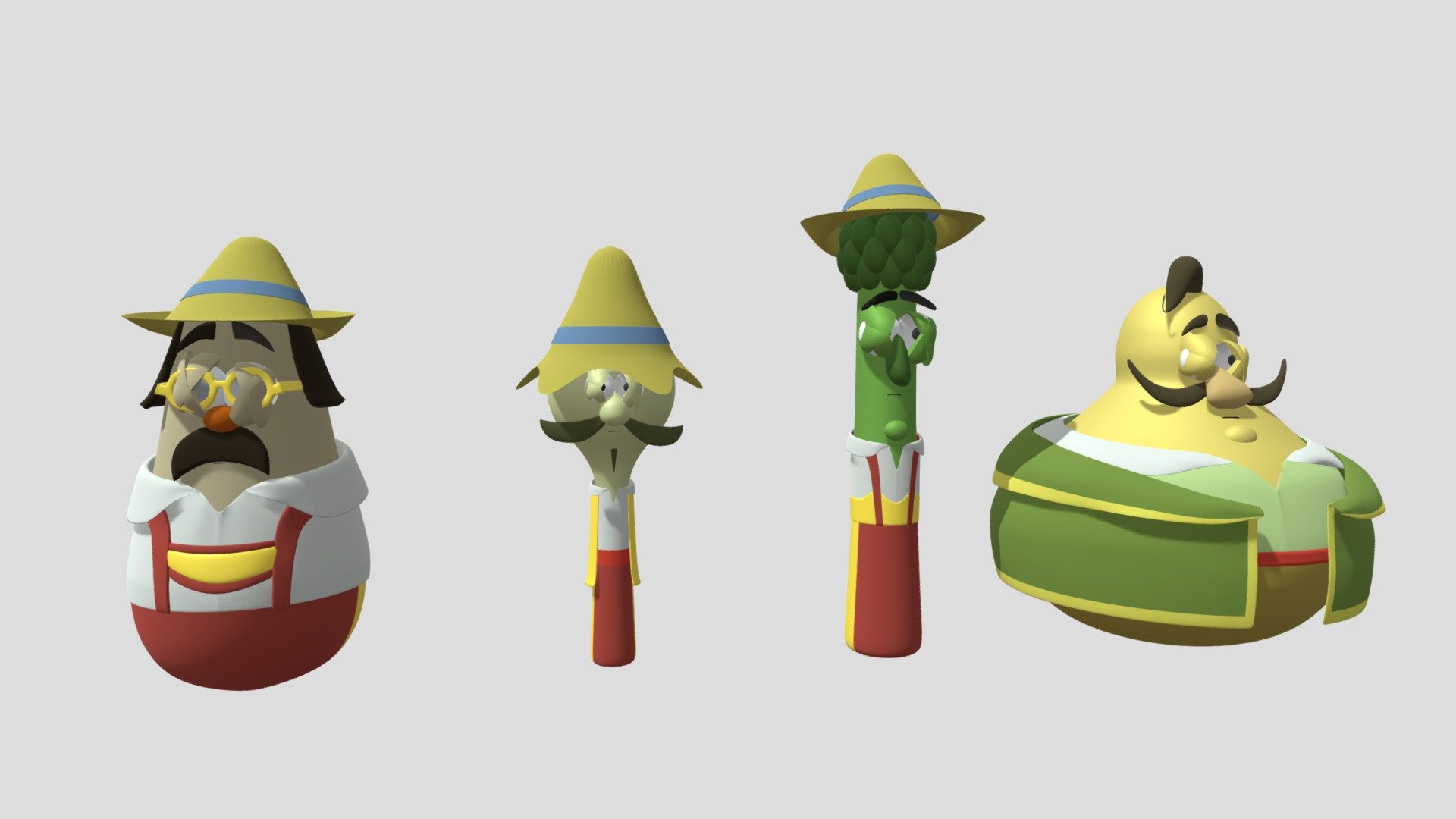 Yodelers - Download Free 3D model by 321Blender [7c60aaf] - Sketchfab