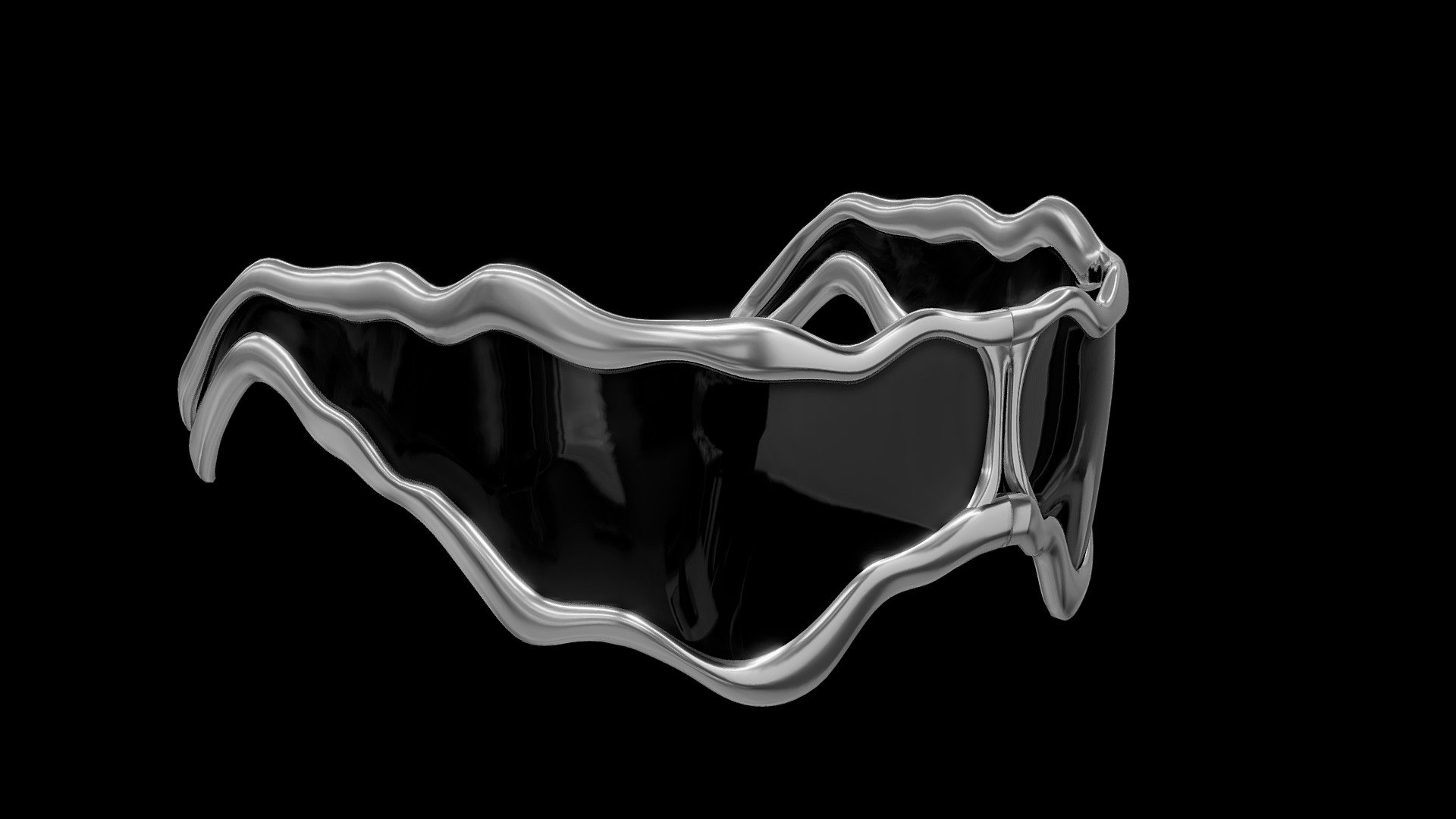 Wobbly shaped Sunglasses - Buy Royalty Free 3D model by 4145K4N ...