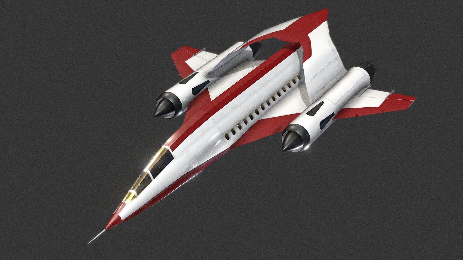 Supersonic Business Jet - 3D model by nestor_d [7c650a2] - Sketchfab