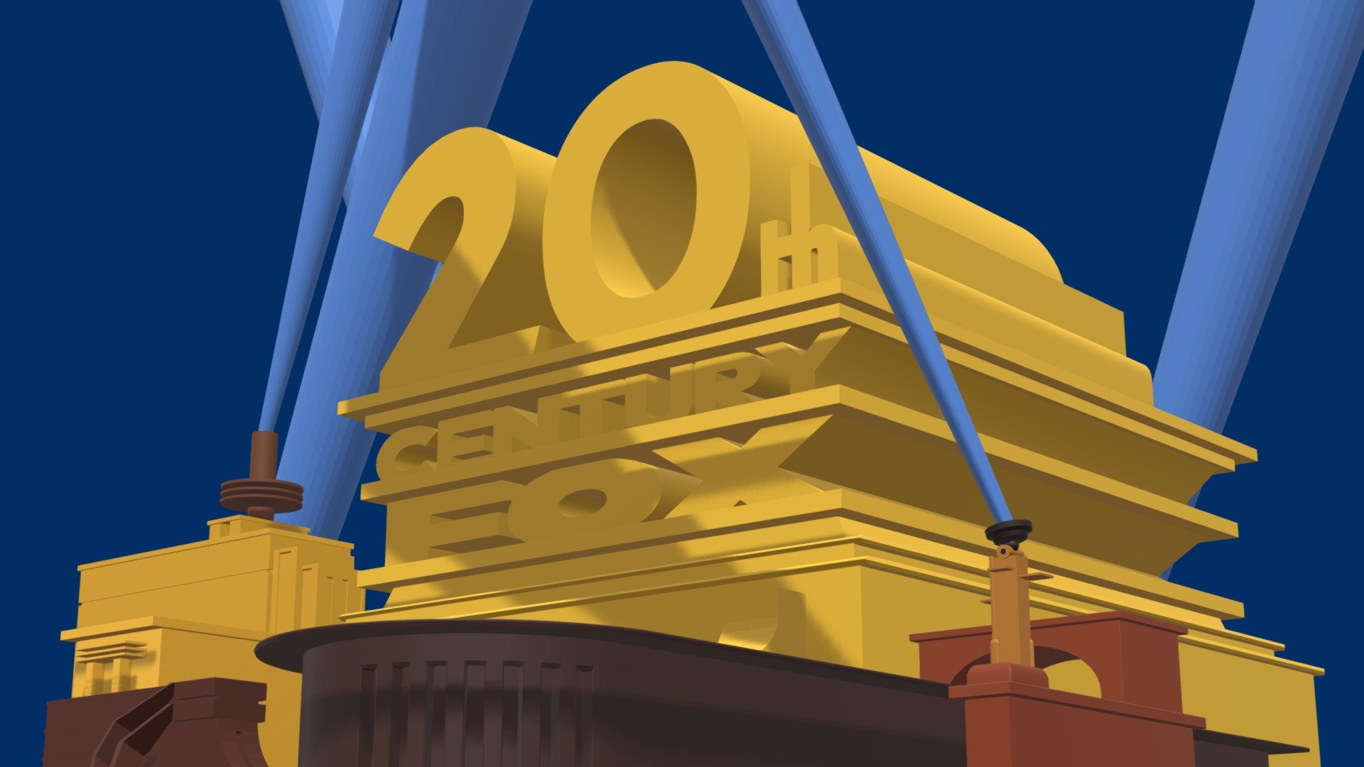 20th Century Fox Golden Structure Logo Remake - Download Free 3D model ...