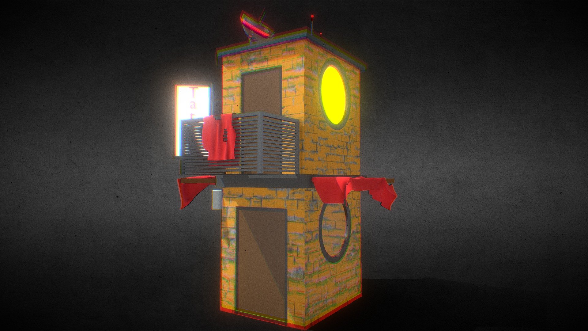 Cyberpunk House/Casa cyberpunk - Download Free 3D model by JackSpector ...