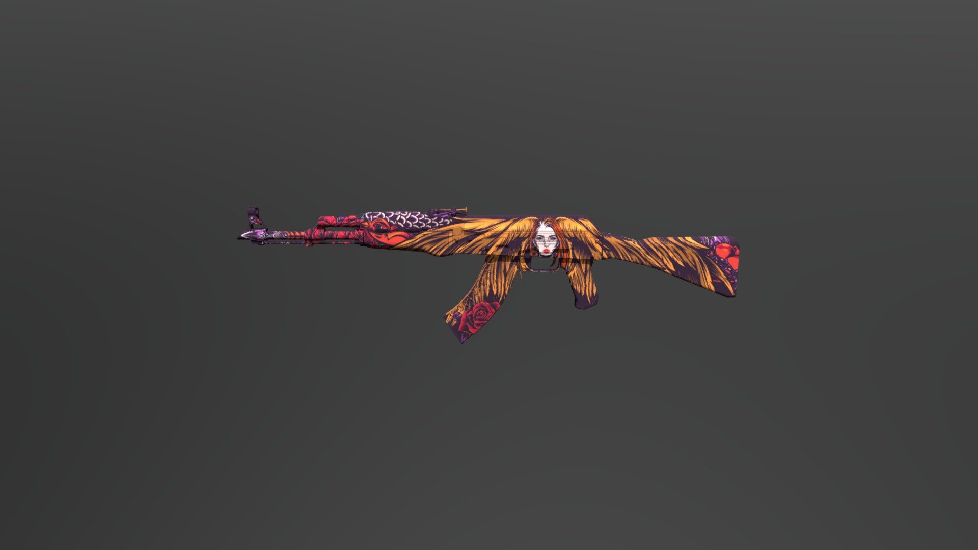 AK47 | ANGEL V2 - 3D model by C1oud (@c1oud3dworkshop) [7c6c123 ...