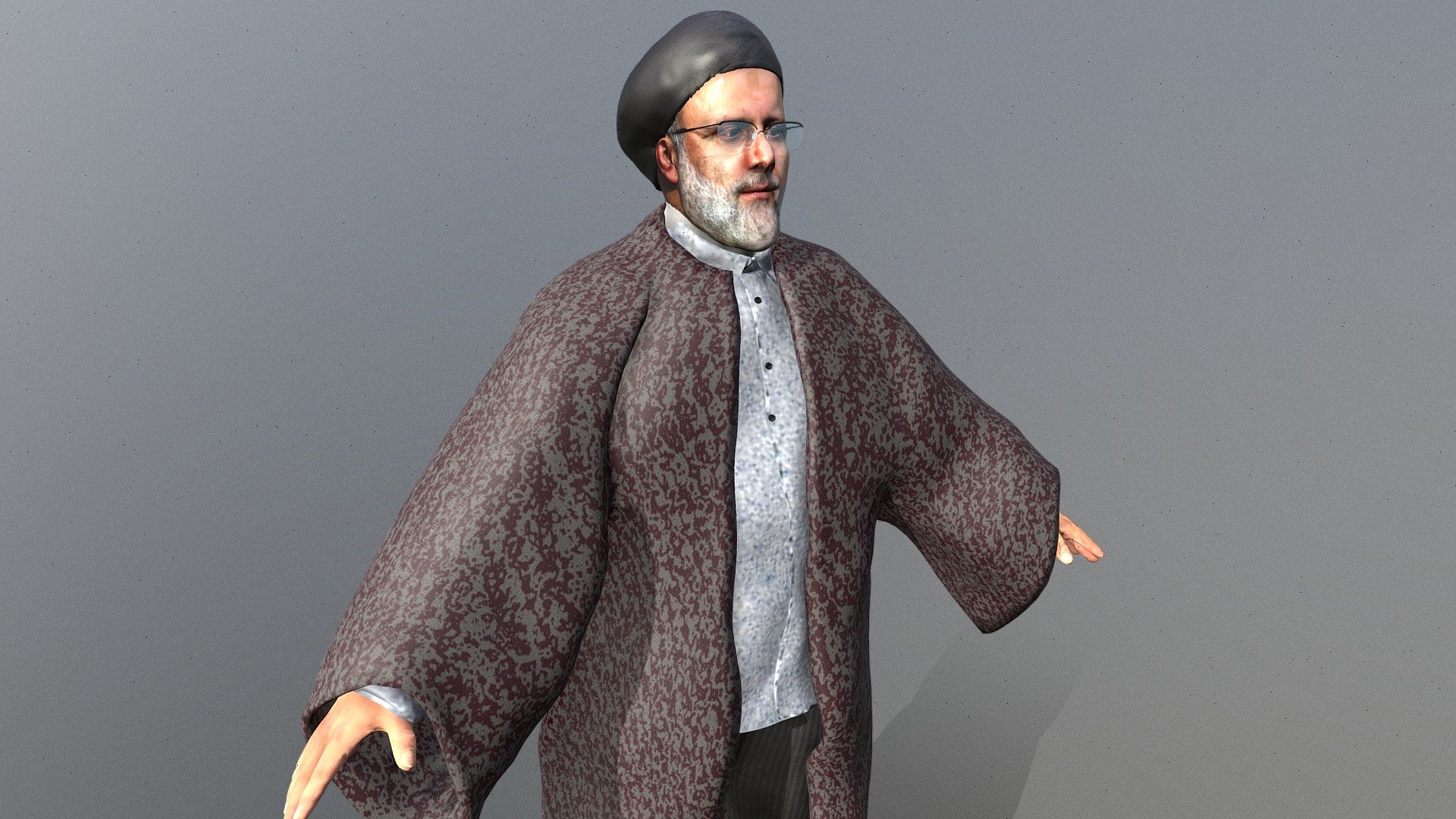 Ibrahim Raisi Iranian President - 3D model by Masashi Kishimoto .inc ...