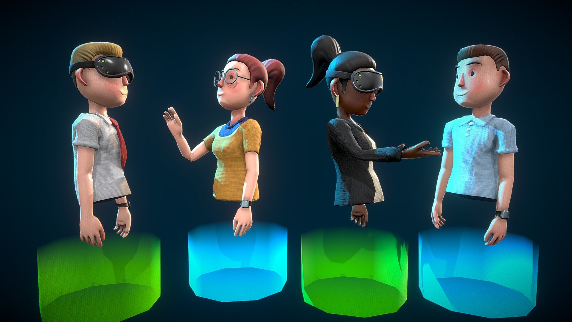 VR Characters - 3D model by XTUDIO (@MinsaitXtudio) [7c6d601] - Sketchfab