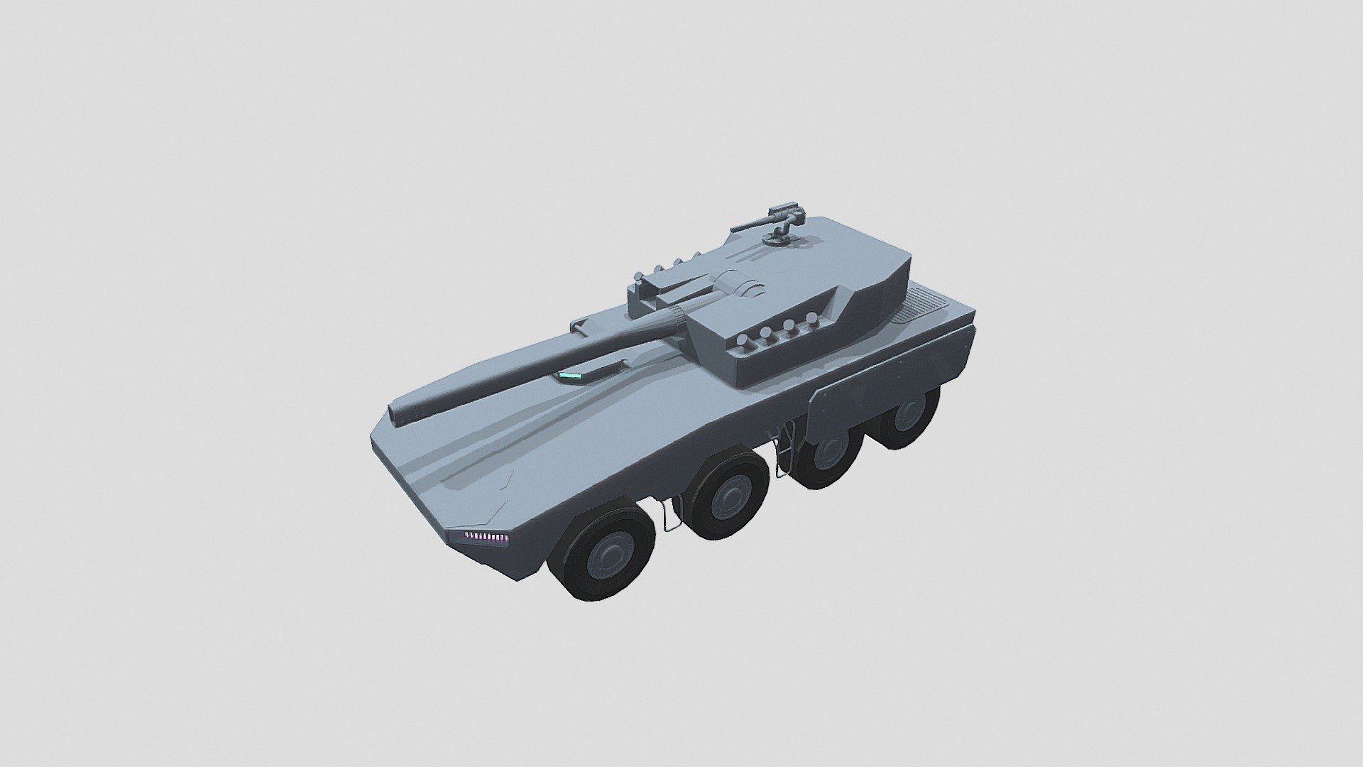 Futuristic Low-Poly APC - Download Free 3D model by ToporEnterprise ...